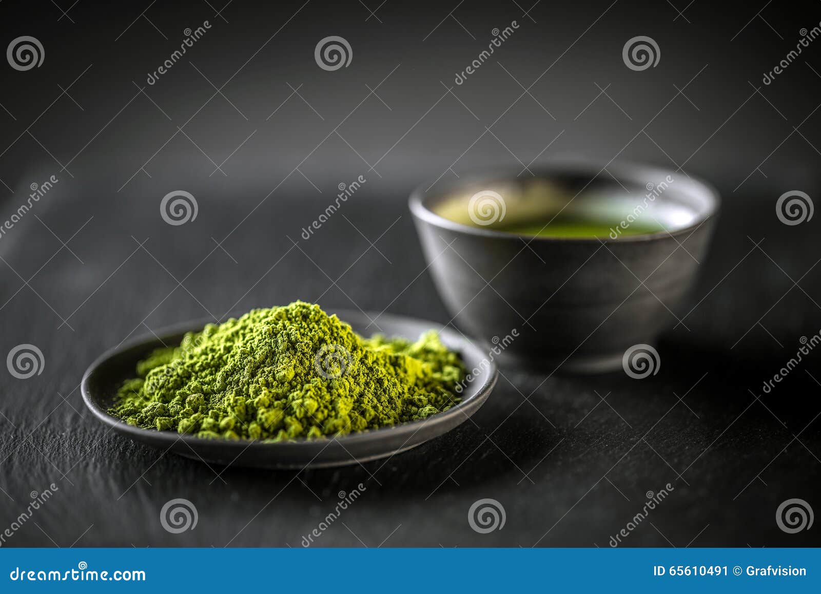 Matcha Powder Explosion On White Background Top View. Matcha Is Made Of ...