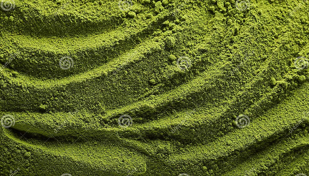 Matcha Powder Texture Background, Closeup Stock Illustration ...