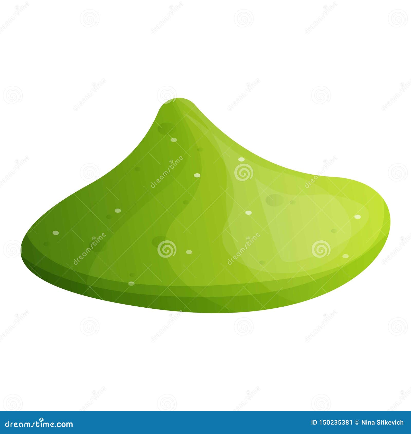 Matcha Tea Powder Icon, Cartoon Style Stock Vector - Illustration of ...