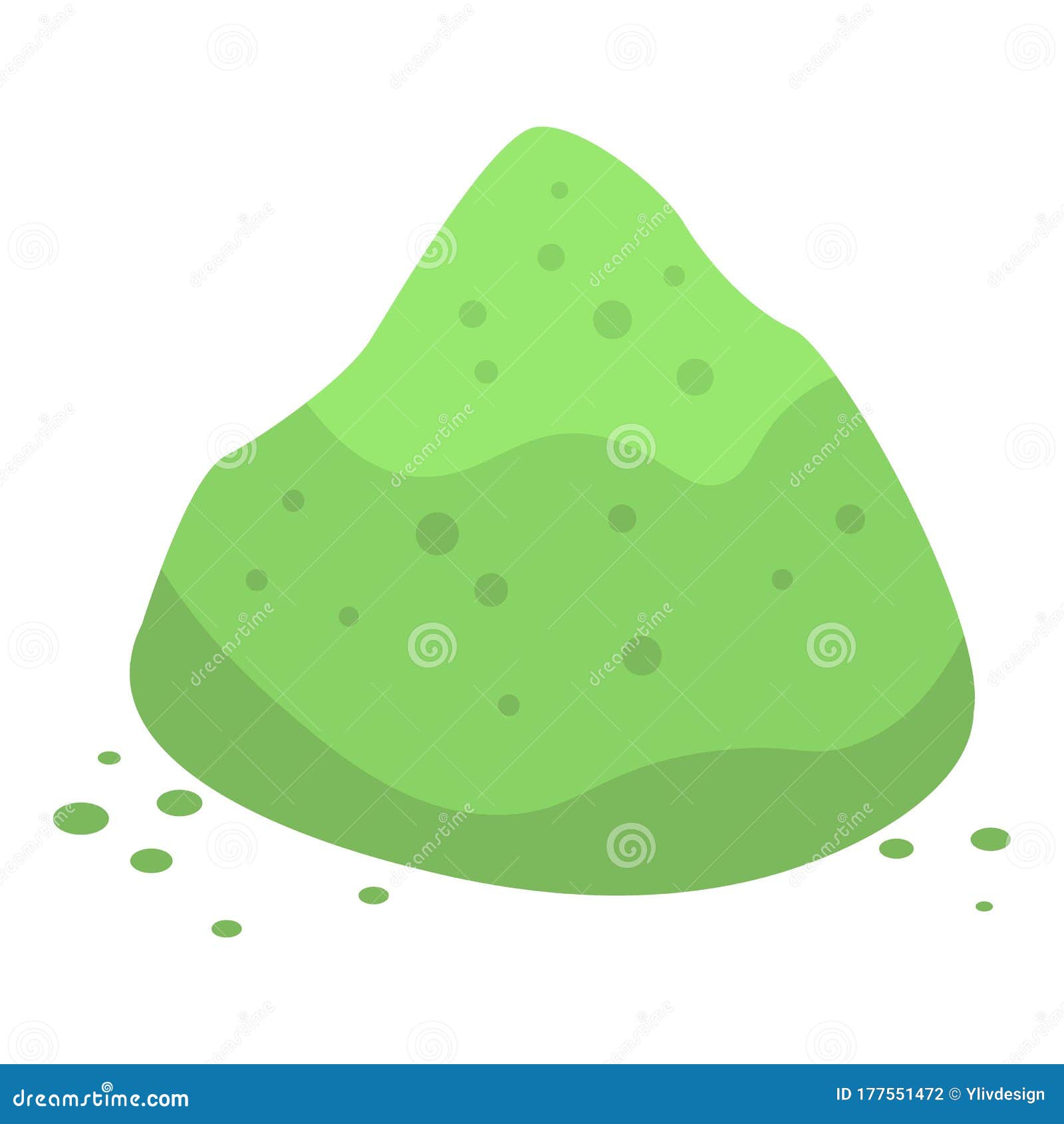 Matcha Tea Powder Icon, Isometric Style Stock Vector - Illustration of ...