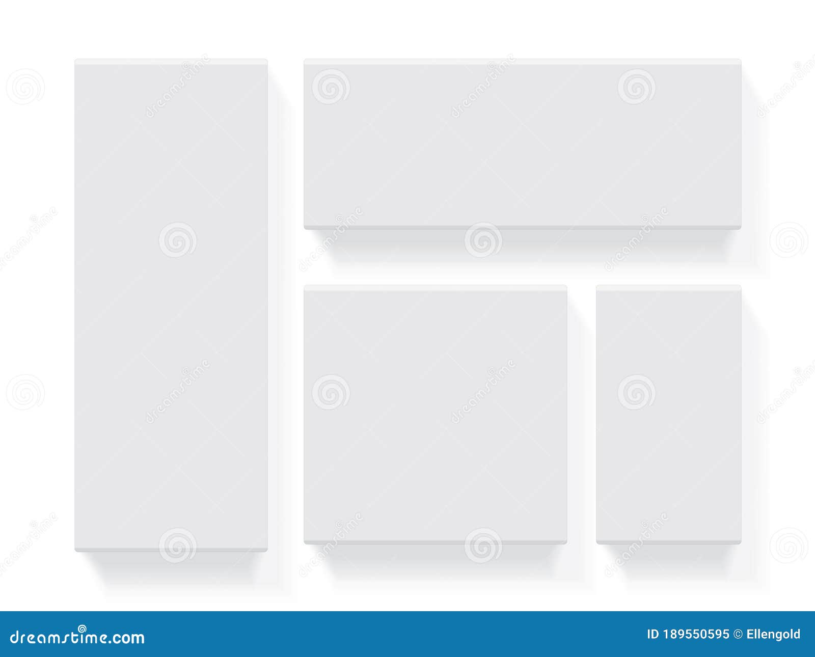 Box for Your Design and Logo. Easy To Change Colors Stock Vector ...