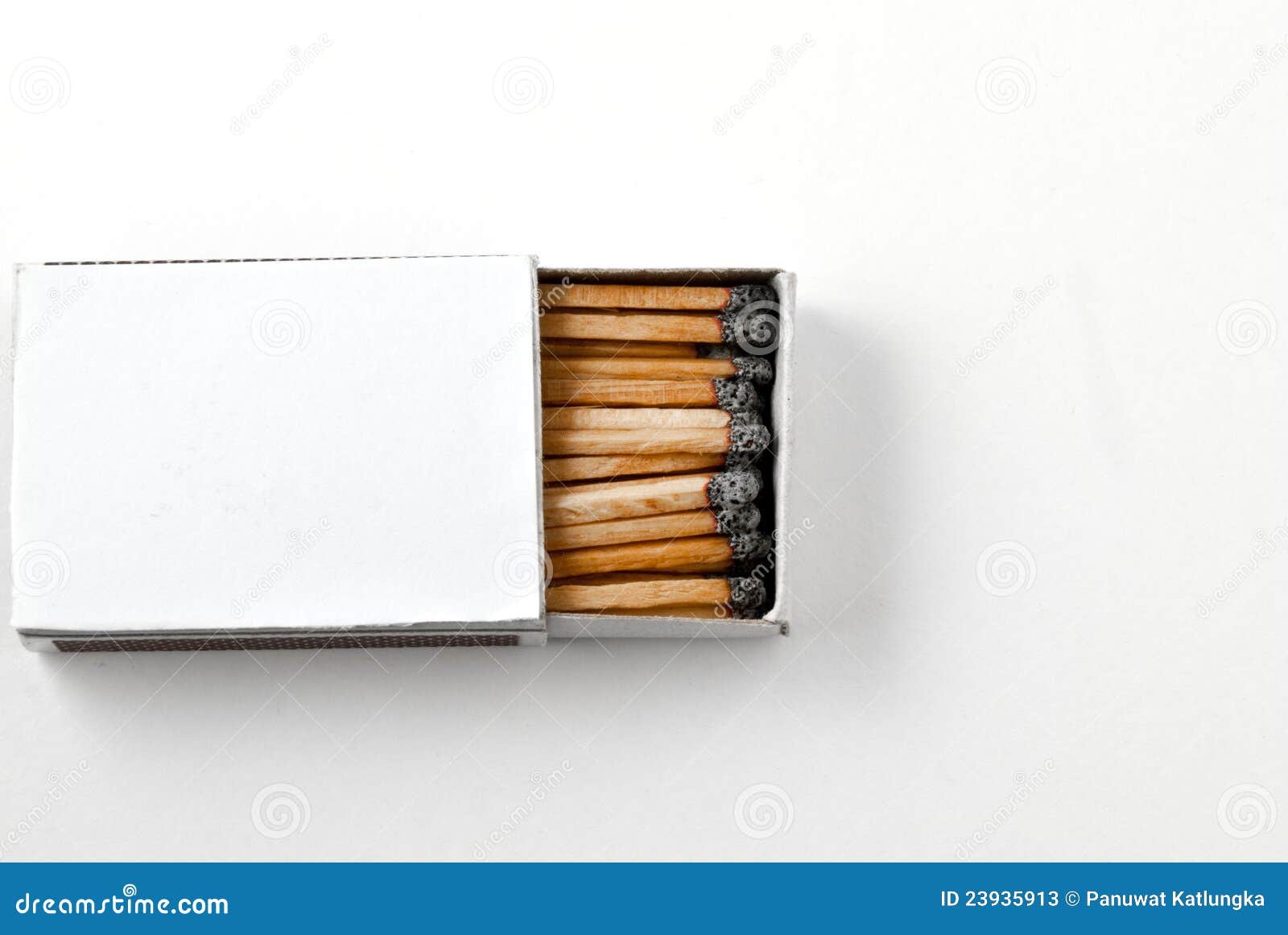 Used Matchbox Isolated on White Background Stock Image - Image of ...