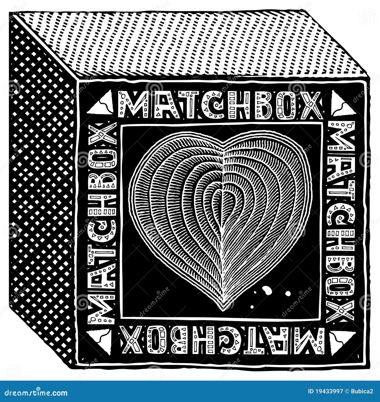 Matchbox black woodcut stock vector. Illustration of advertise - 19433997