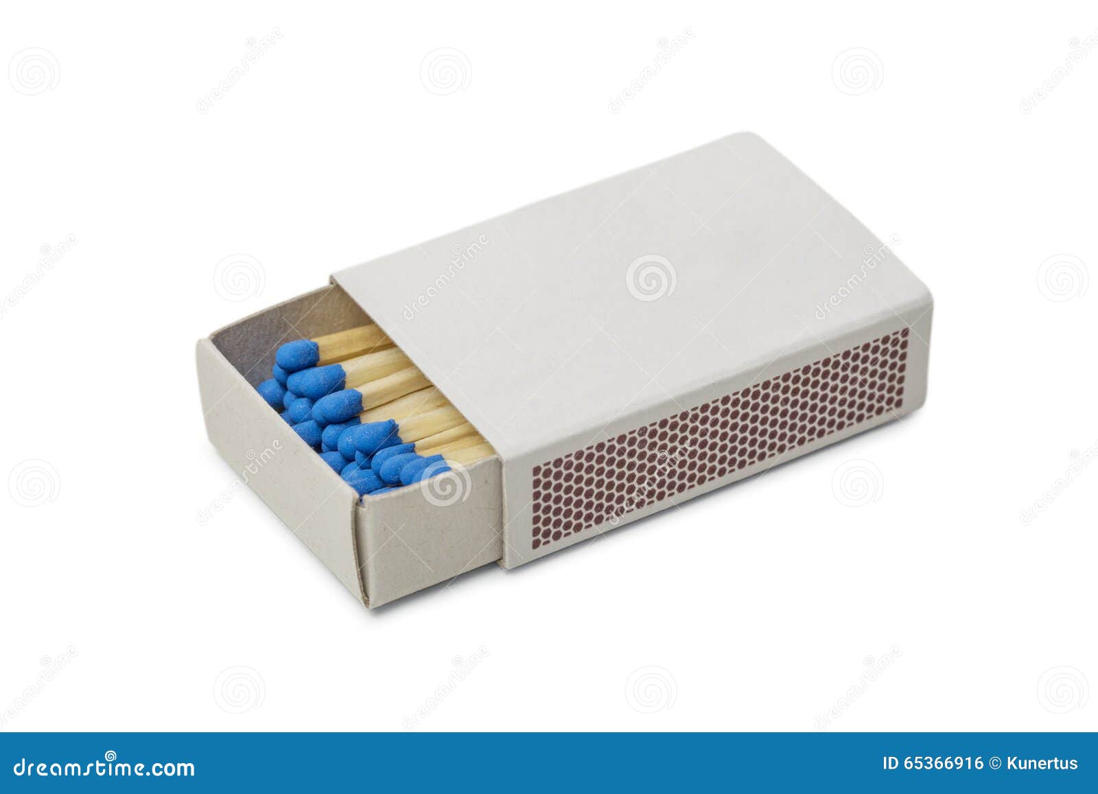Matchbox with blue matches stock photo. Image of consumable - 65366916