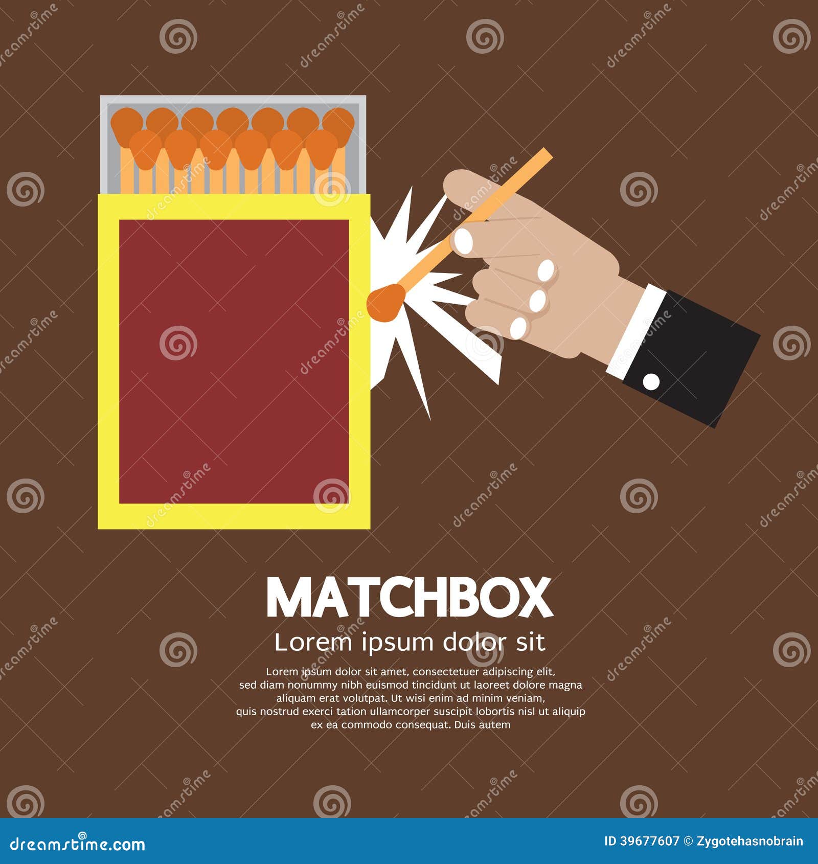 Matchbox Container Cartoon Vector | CartoonDealer.com #39677607