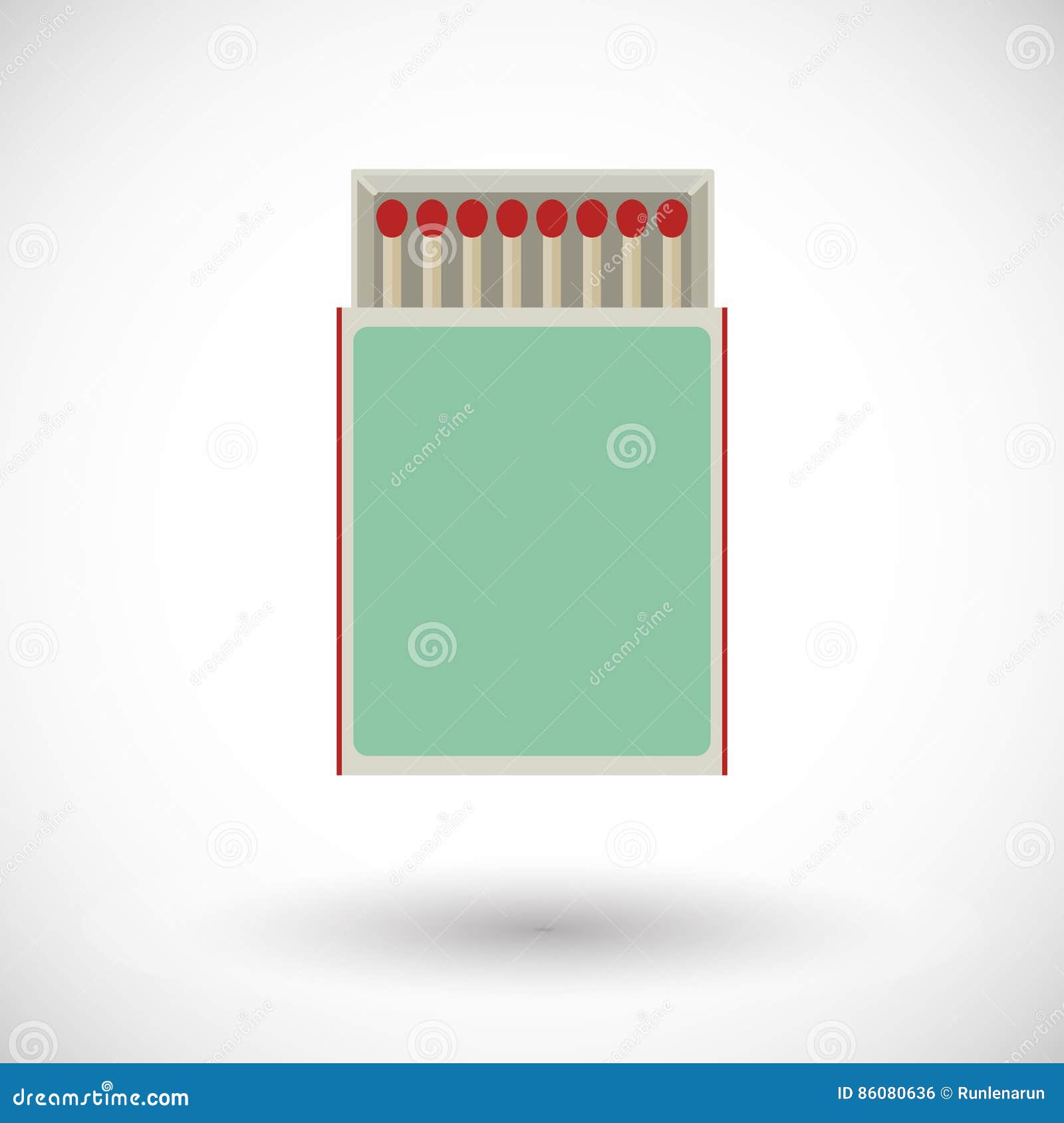 Matchbox flat icon stock illustration. Illustration of background ...
