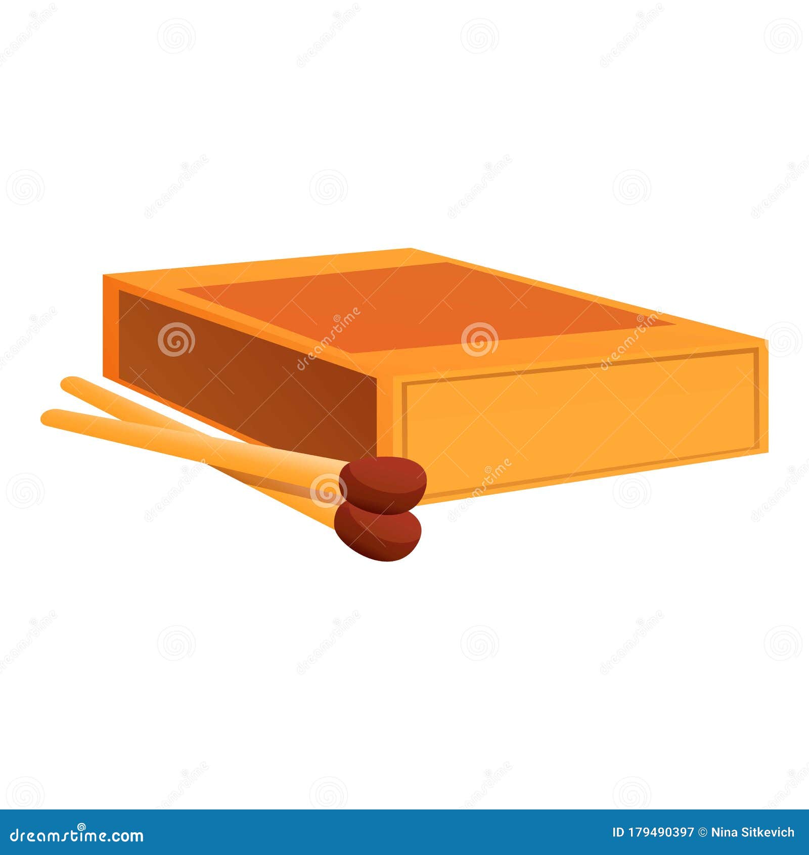 Matchbox Icon, Cartoon Style Stock Vector - Illustration of flame ...