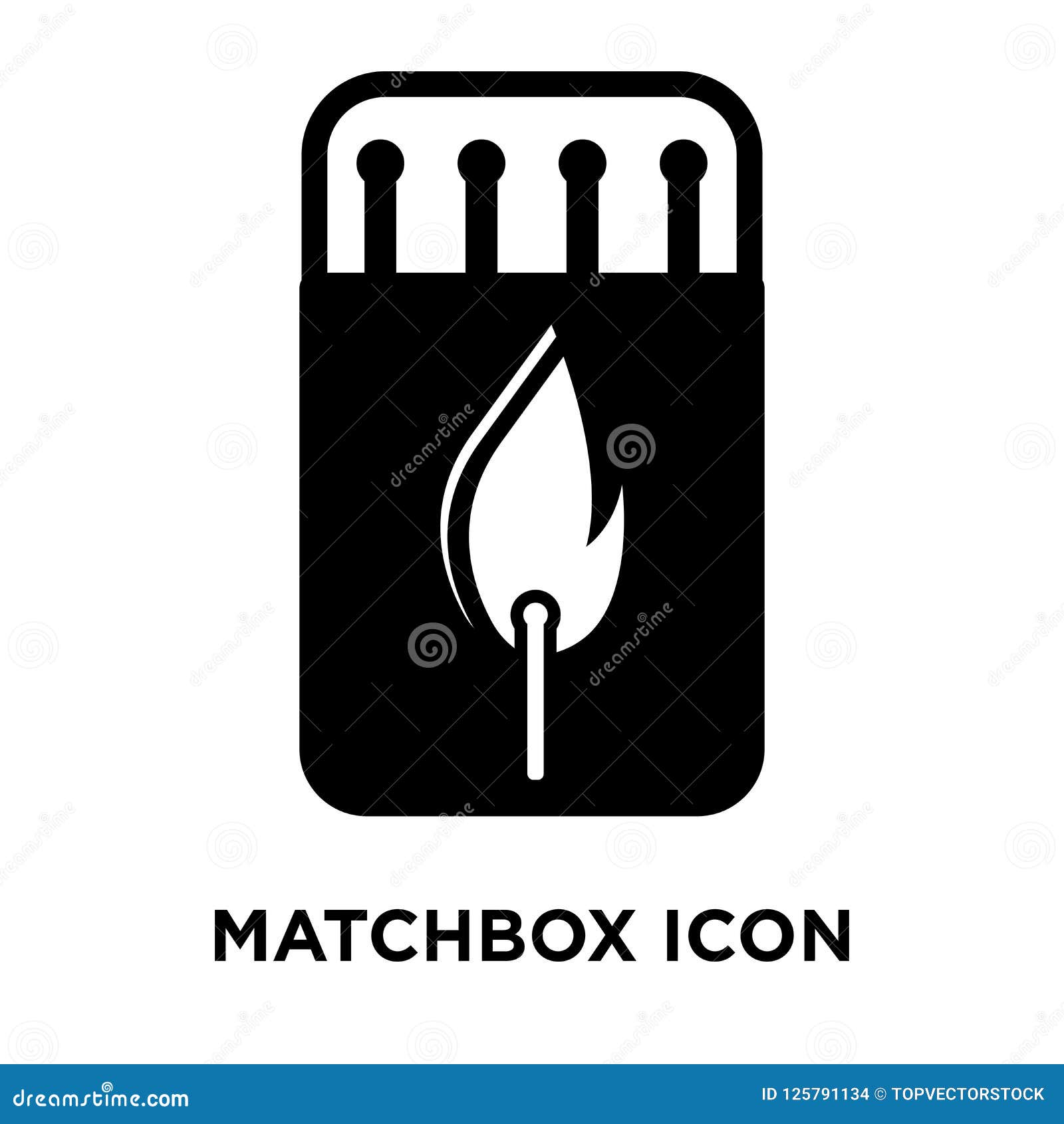 Matchbox Icon Vector Isolated on White Background, Logo Concept Stock ...