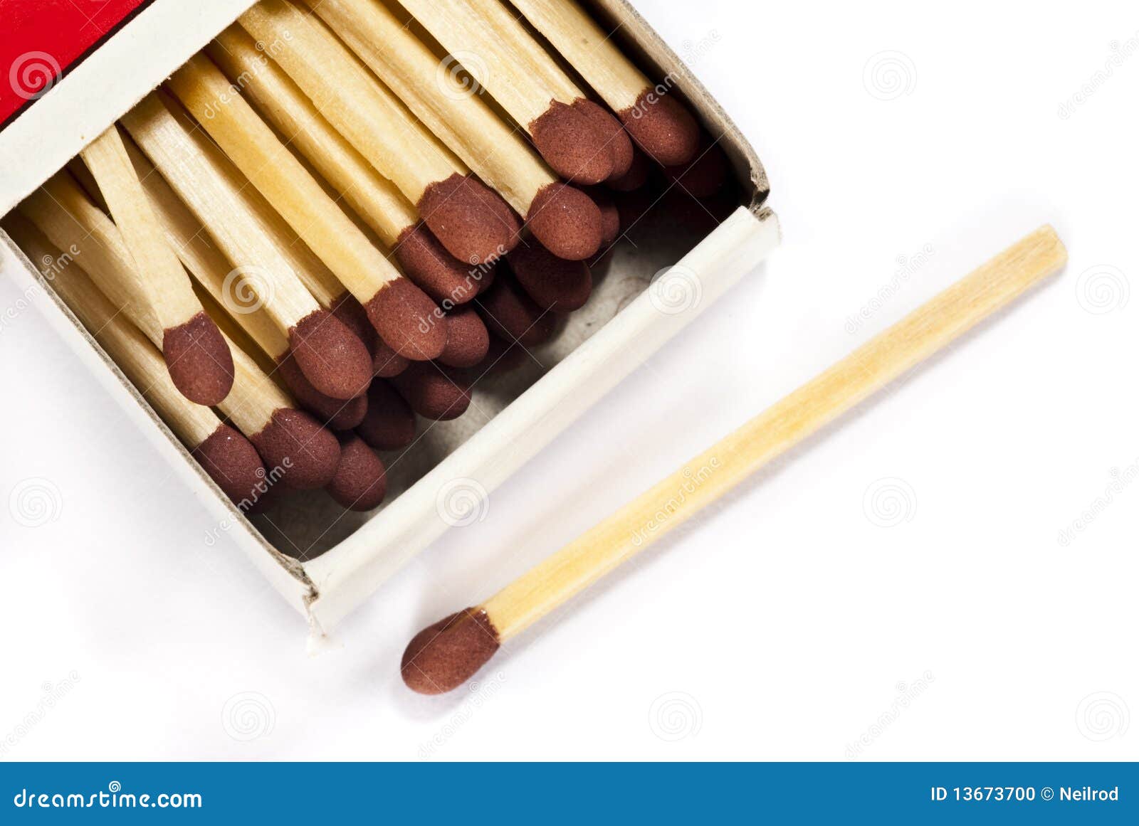 Matchbox and Matchstick stock photo. Image of burnt, equipment - 13673700