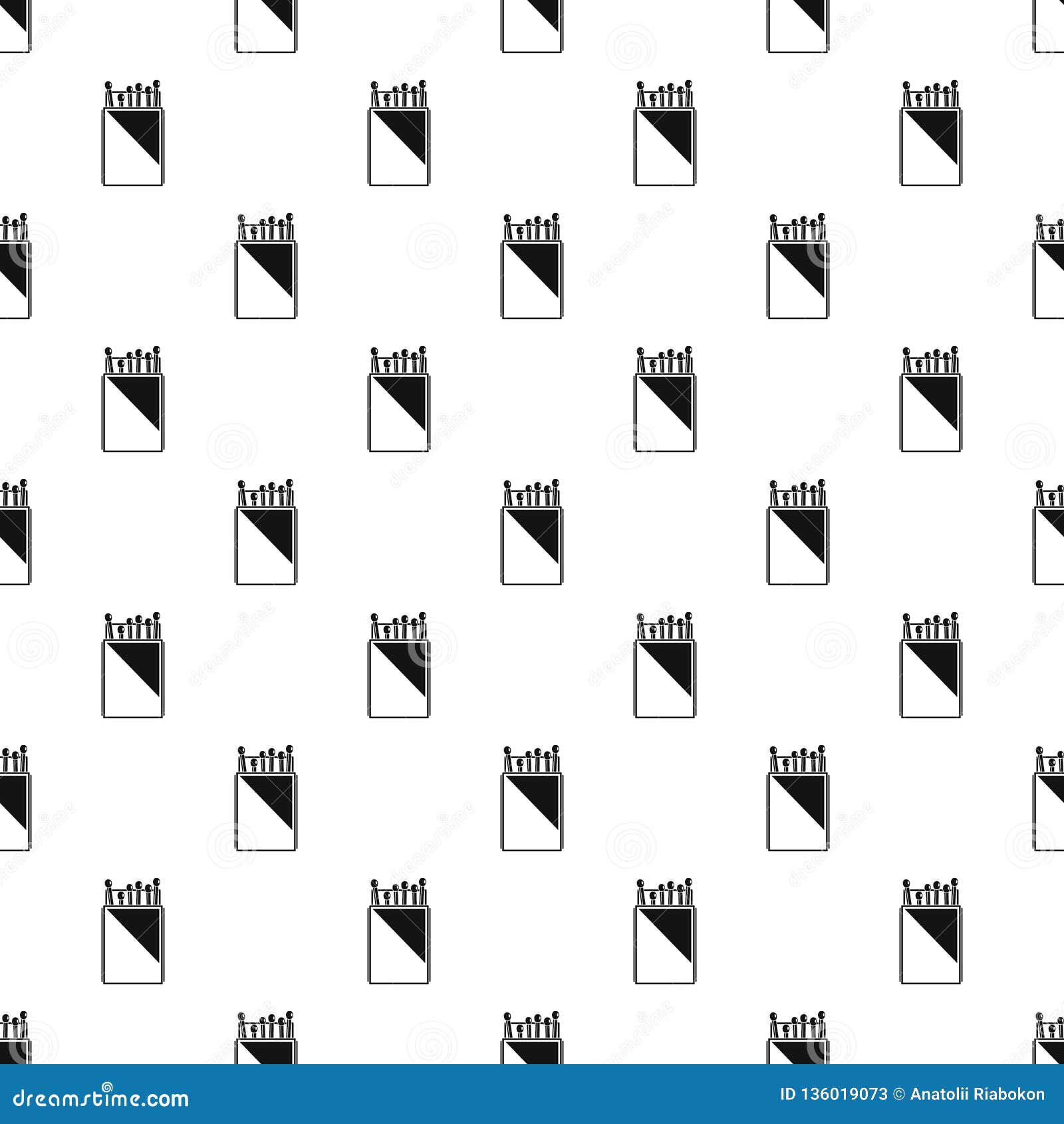 Matchbox Pattern Seamless Vector Stock Vector - Illustration of design ...