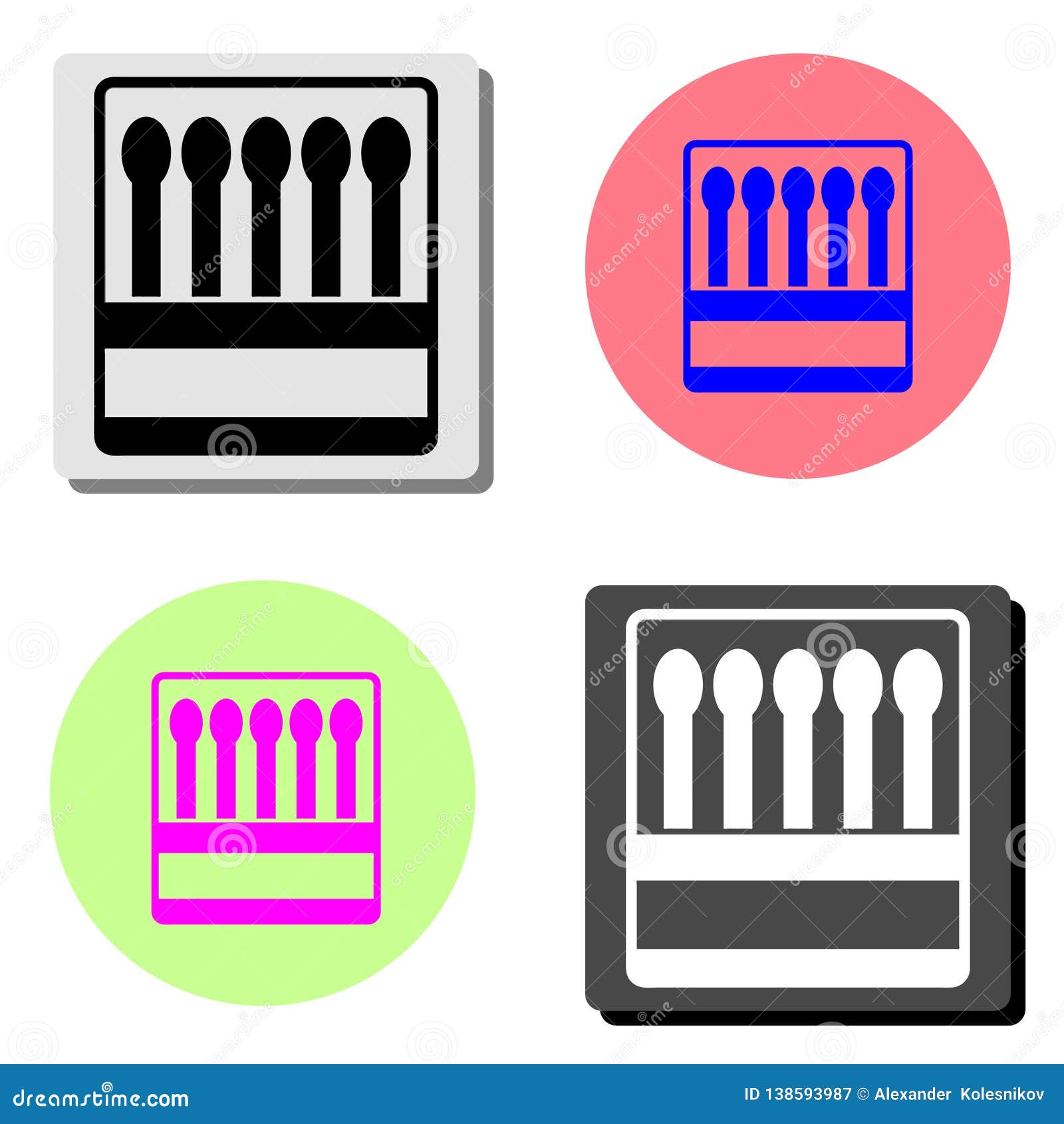 Matchbox. flat vector icon stock illustration. Illustration of ...