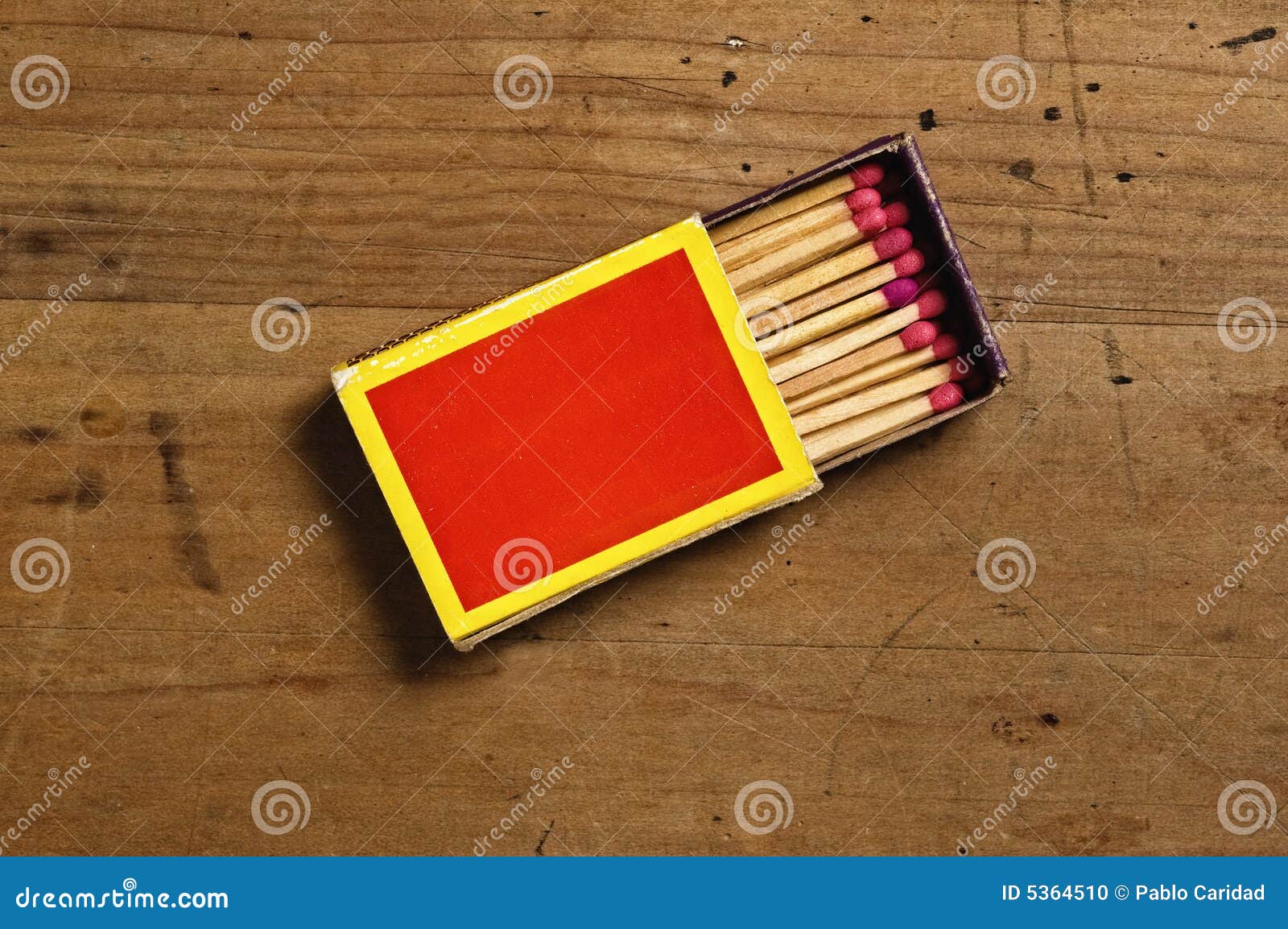 Matchbox on table stock photo. Image of overhead, lighting - 5364510