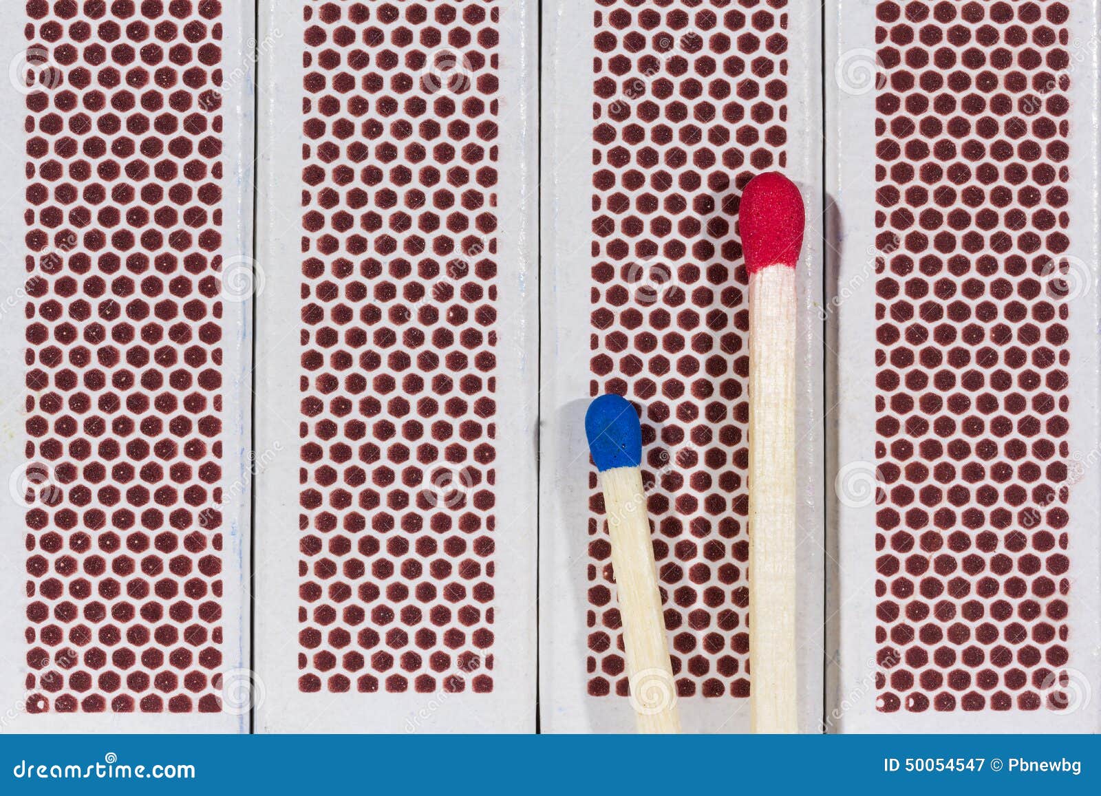 Matchbox and two matches stock image. Image of blue, danger - 50054547