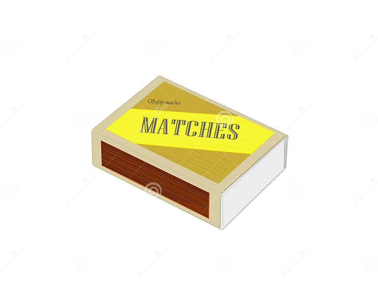 Matchbox - Vector Illustration. Stock Illustration - Illustration of ...
