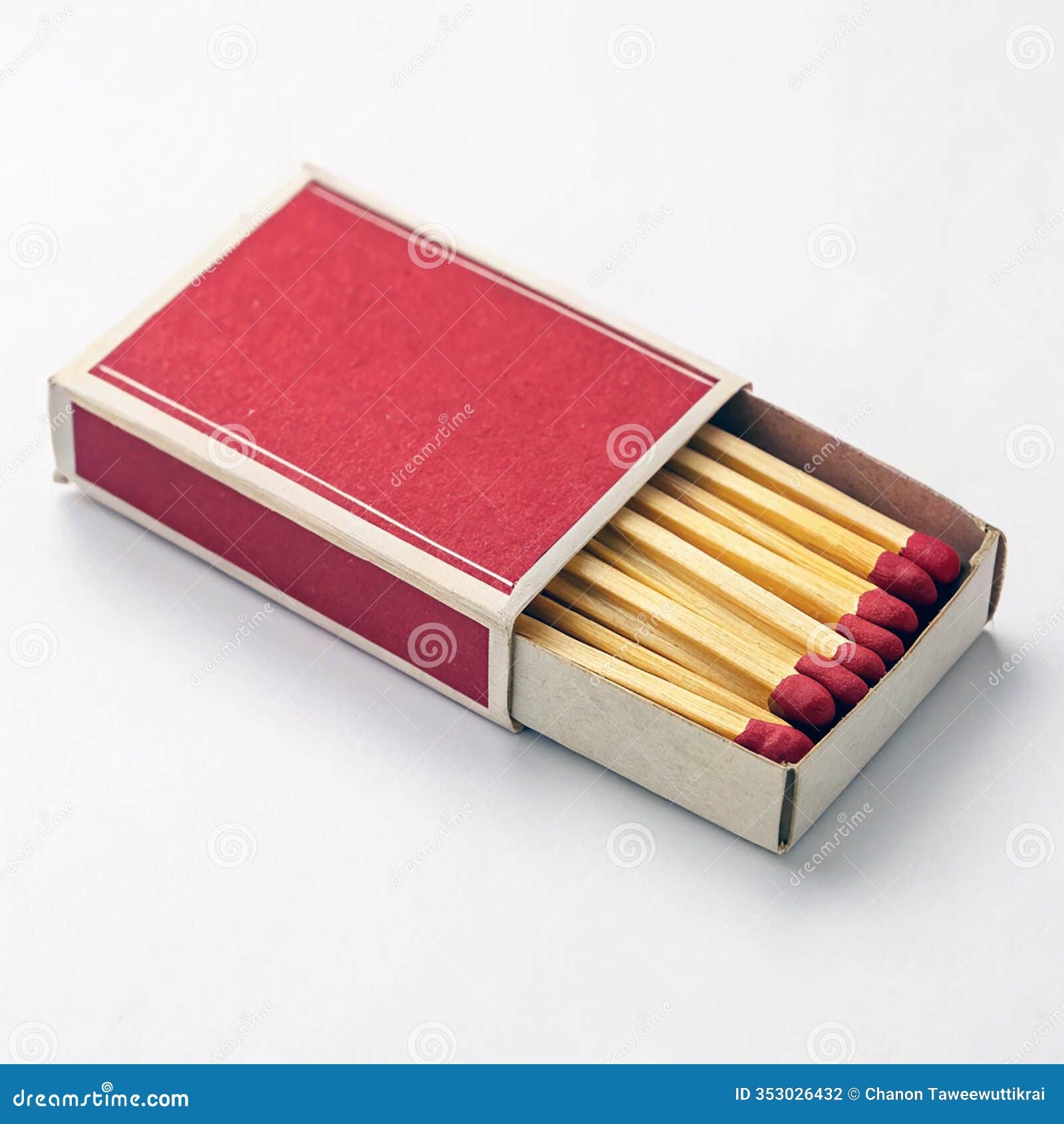 Matchbox on White Background - AI-Generated Object Art Stock ...
