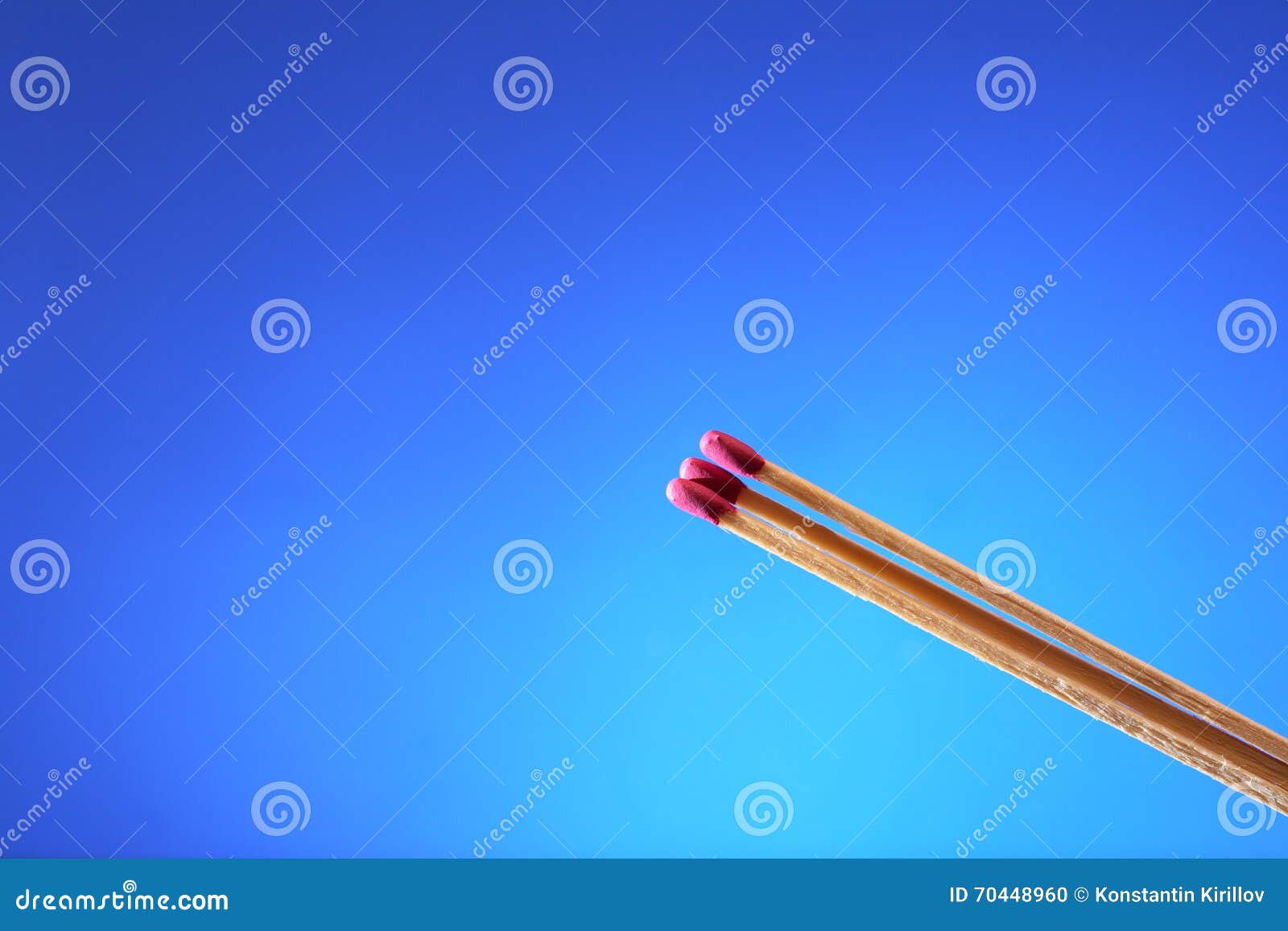 Matches on Blue stock photo. Image of blue, warm, match - 70448960