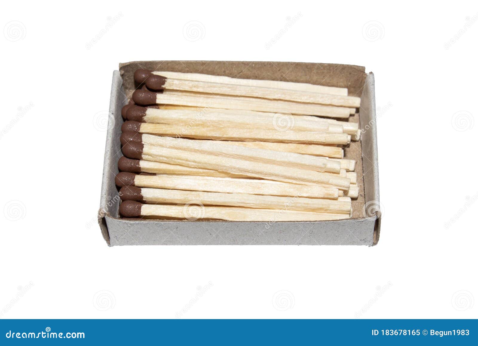 Matches in a Box on a White Background. Stock Image - Image of sulphur ...