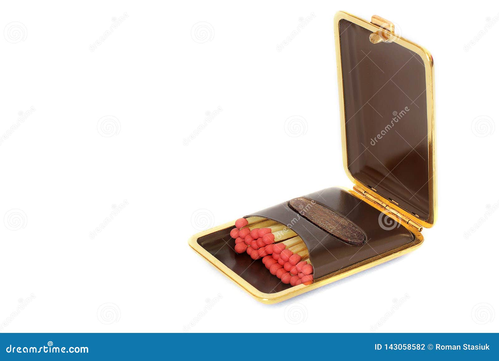 Matches in a Case on a White Background. Stock Photo - Image of closeup ...