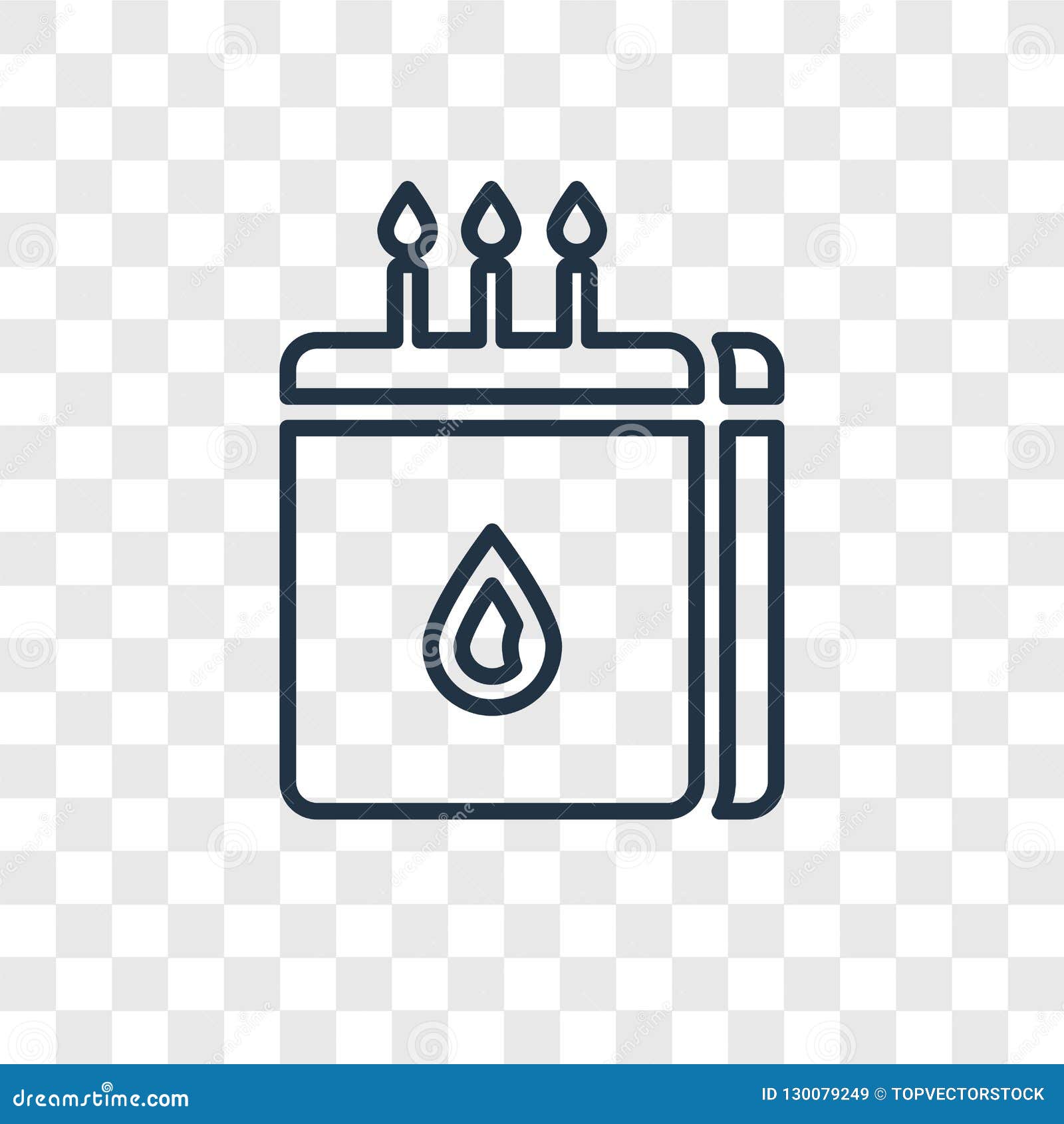 Matches Concept Vector Linear Icon Isolated on Transparent Background ...