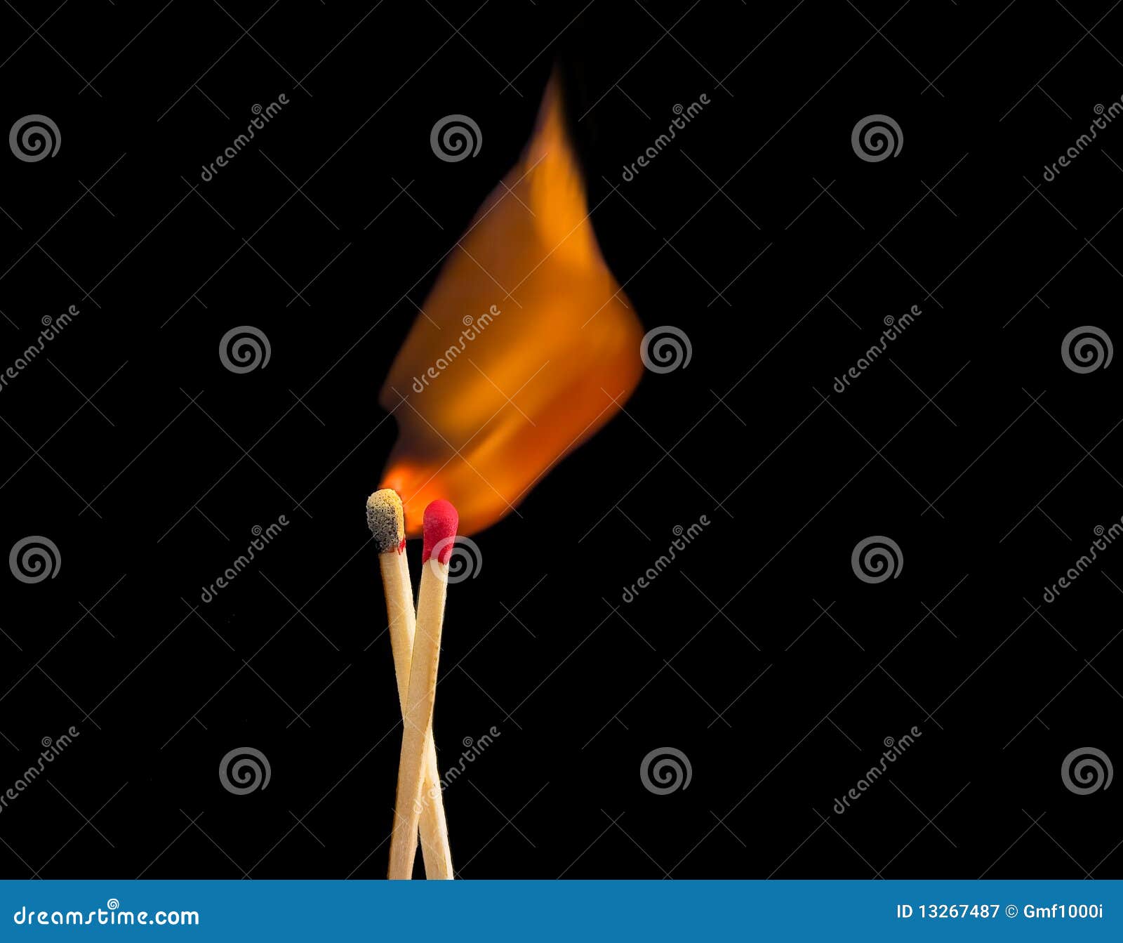 Matches on fire stock image. Image of wood, flammable - 13267487