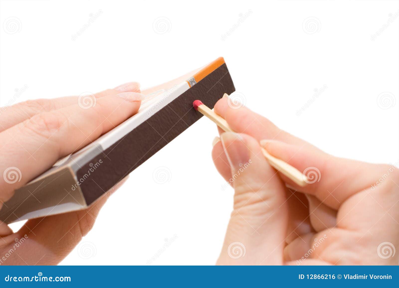 Matches in a hand stock photo. Image of hand, effort - 12866216