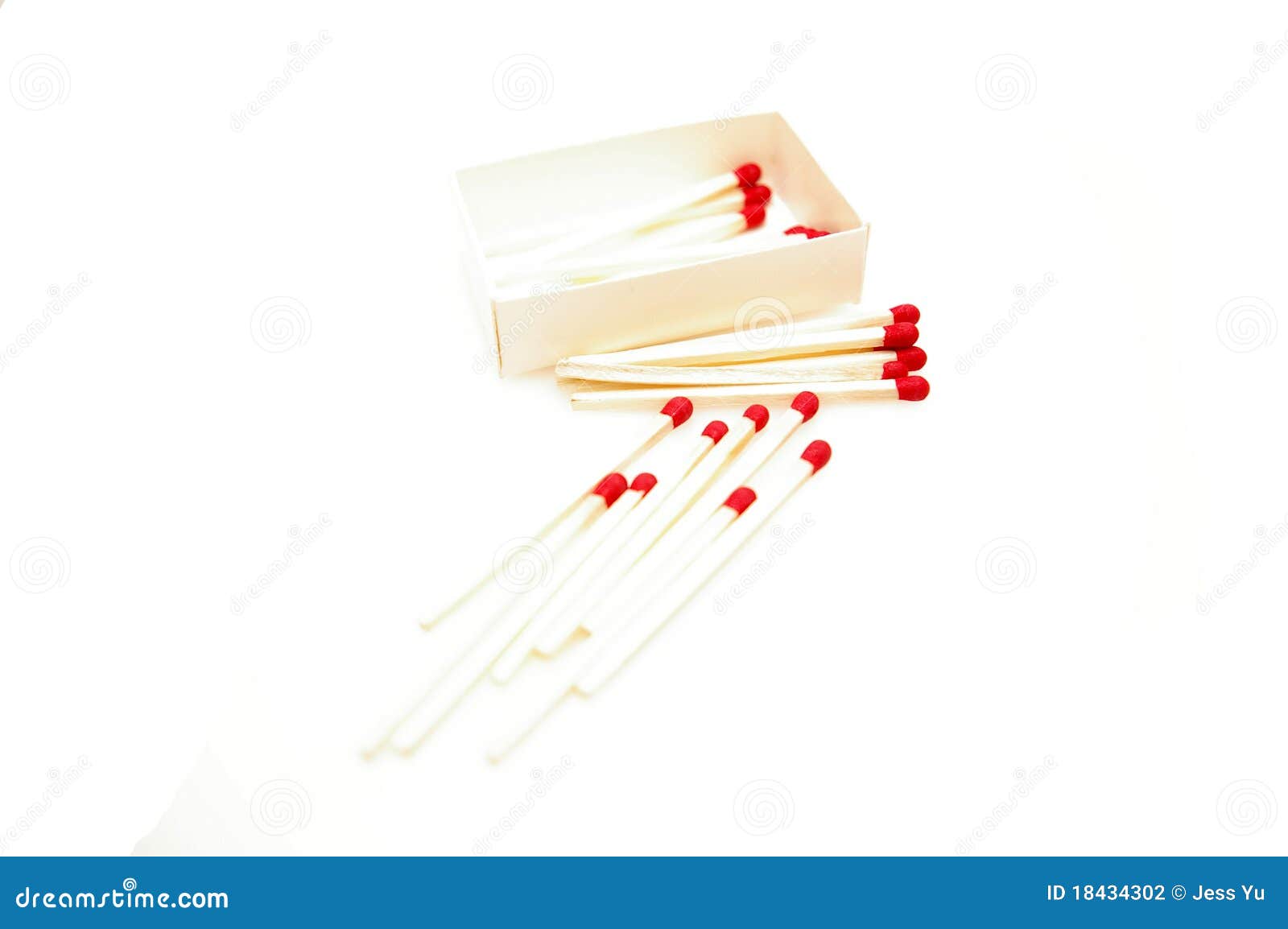 Matches Isolated on White Background Stock Photo - Image of bright ...