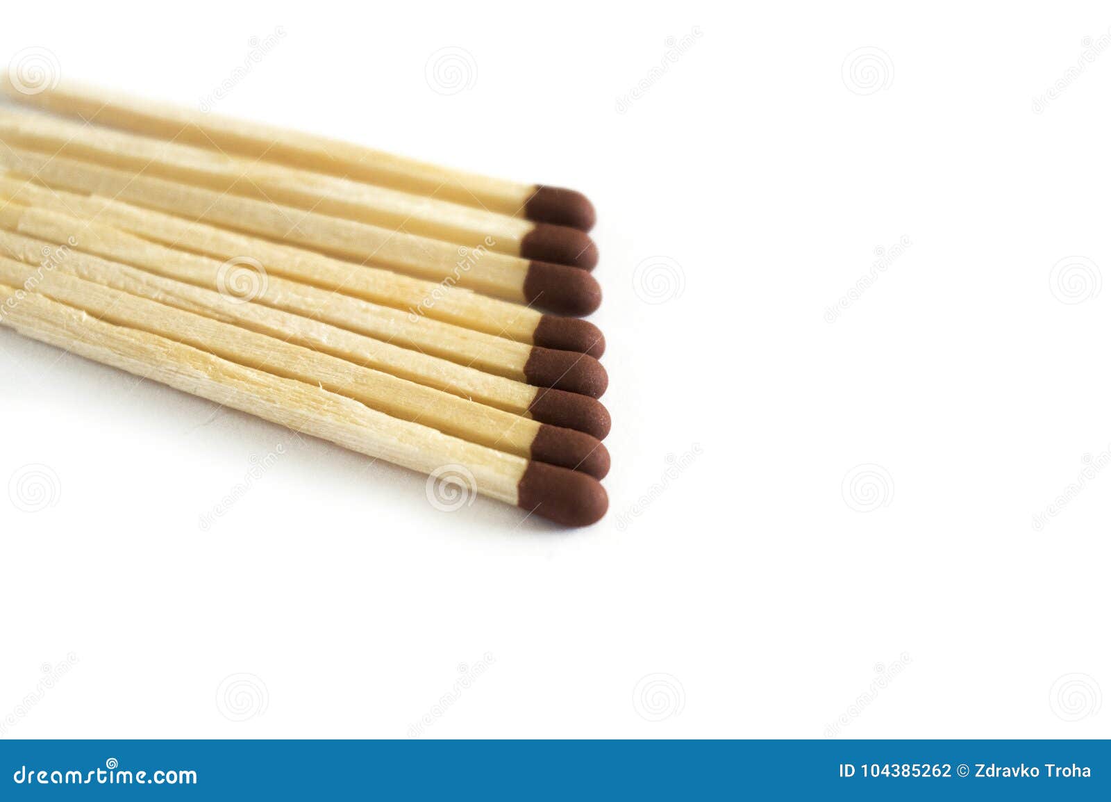 Matches Isolated on White Background Stock Photo - Image of horizontal ...