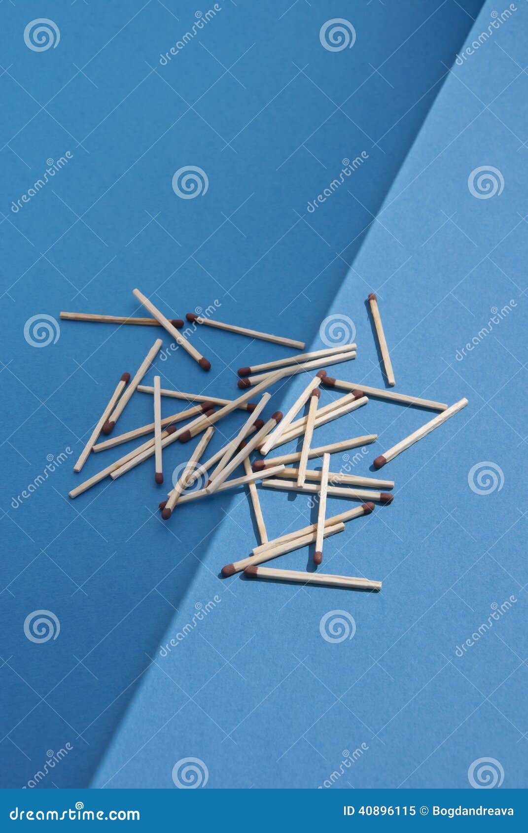 Matches on Light Blue Background Stock Image - Image of innovation ...