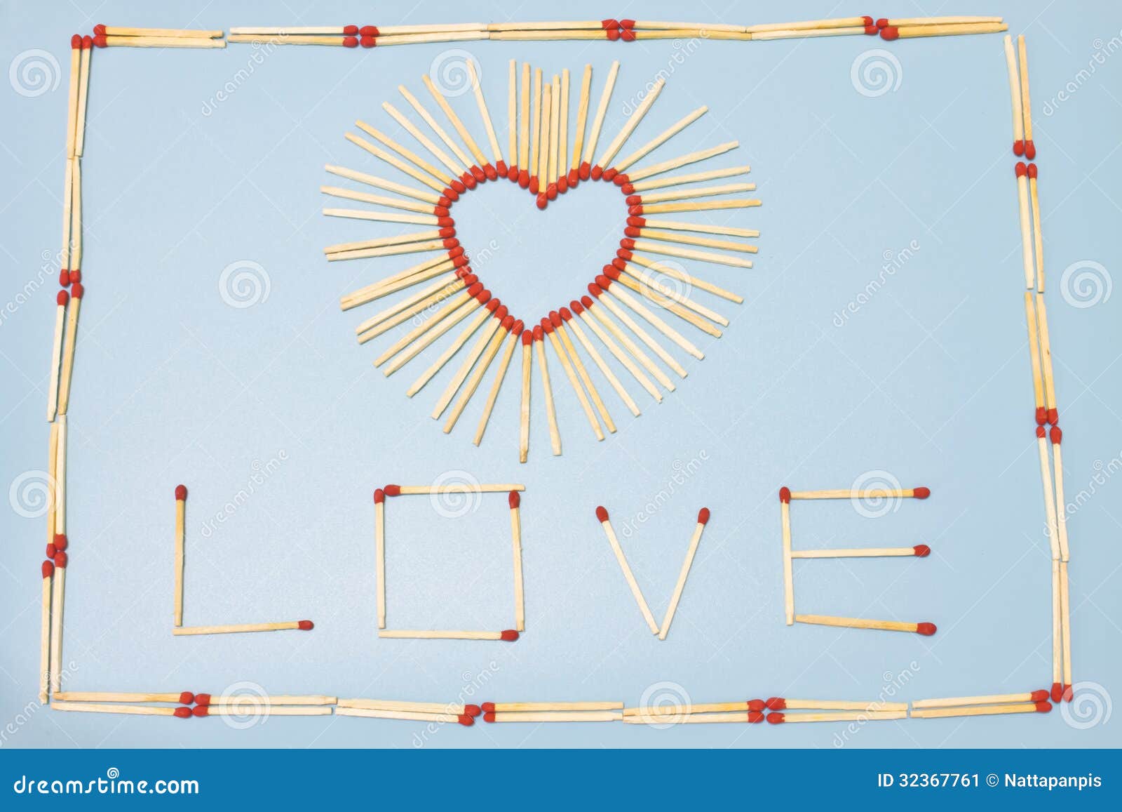Matches Love stock image. Image of equipment, idea, closeup - 32367761