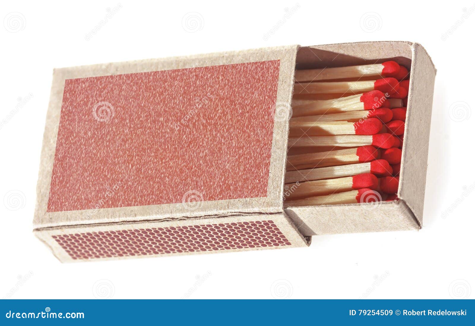 Matches in a matchbox. stock image. Image of igniting - 79254509