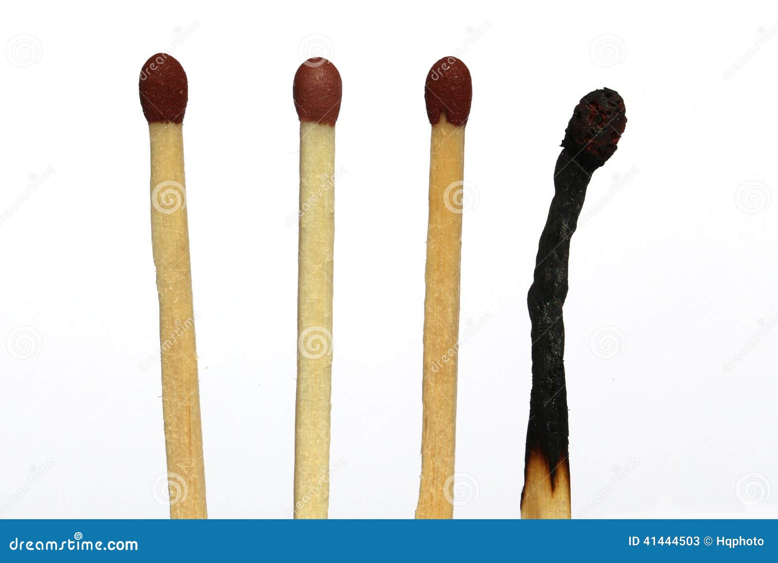 Matches with One Burned Out Stock Image - Image of brown, consumed ...