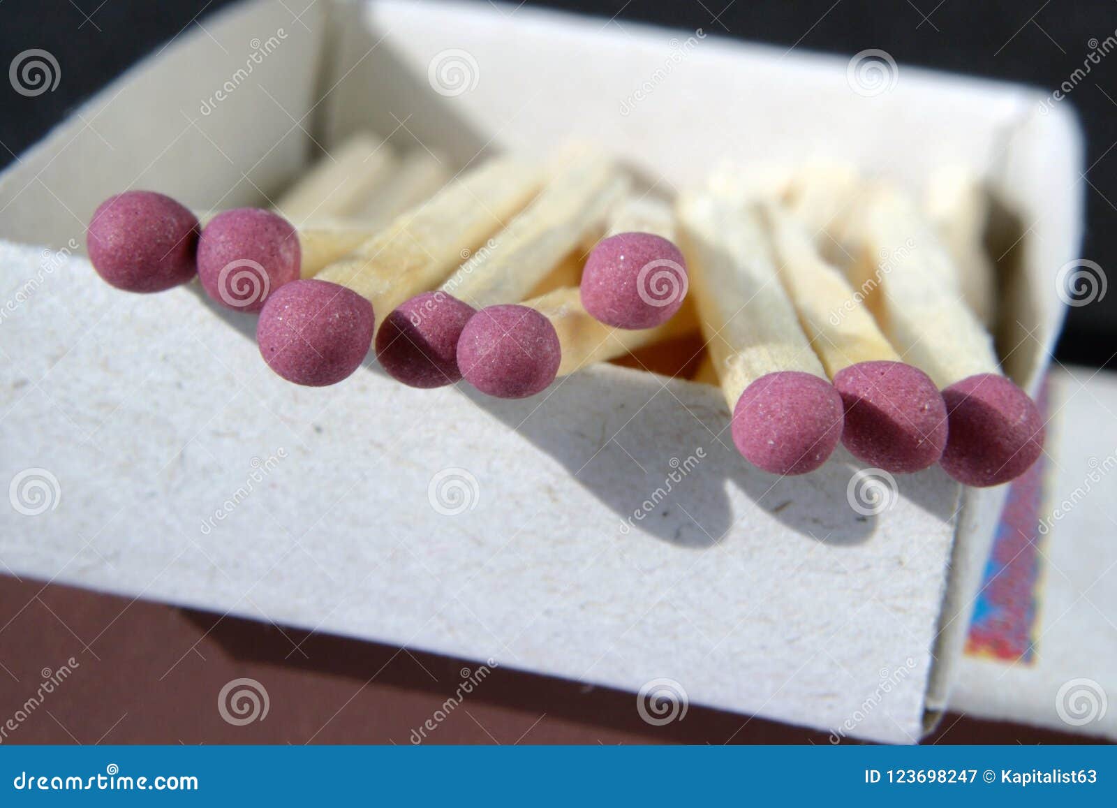 Matches in an open box stock image. Image of phosphorus - 123698247