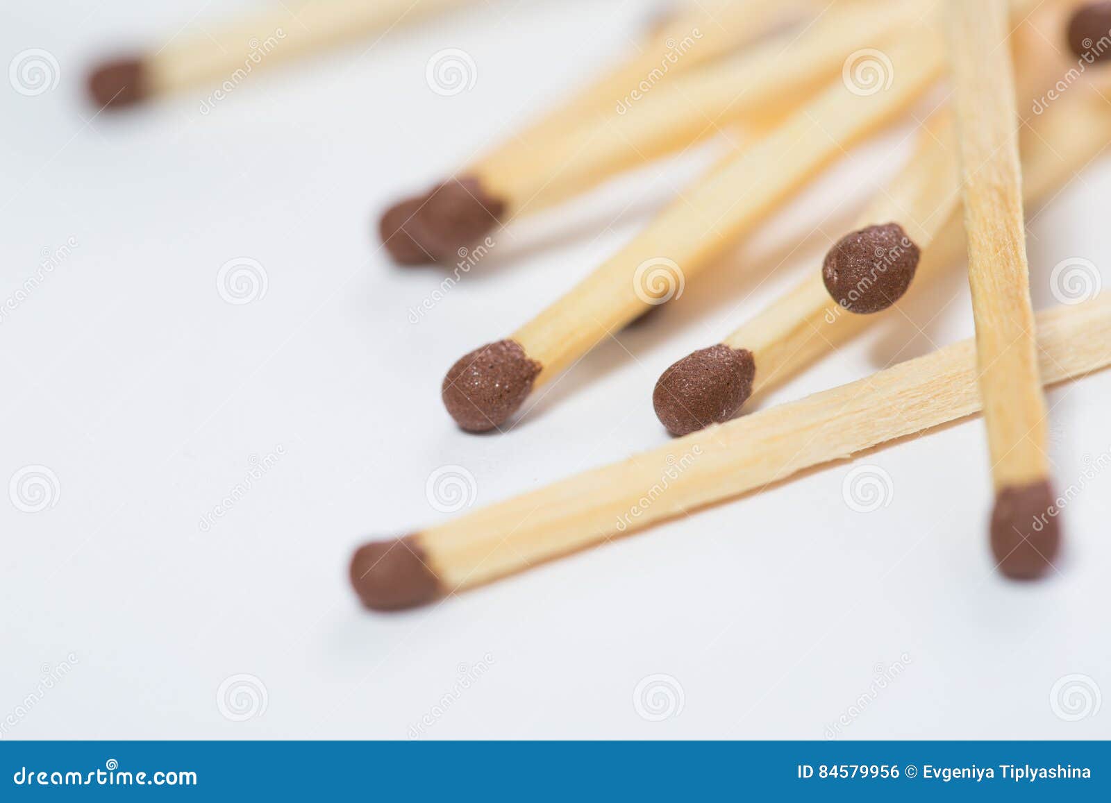 The matches on a white stock photo. Image of wood, concept - 84579956