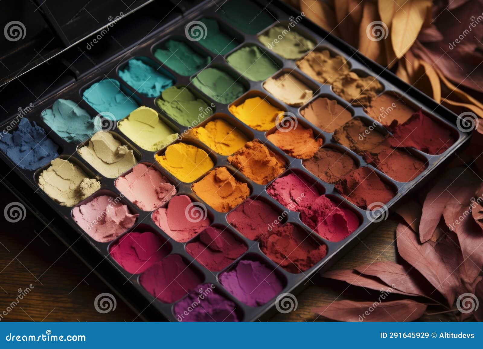 Matching Color Swatches on a Palette Stock Image - Image of creativity ...