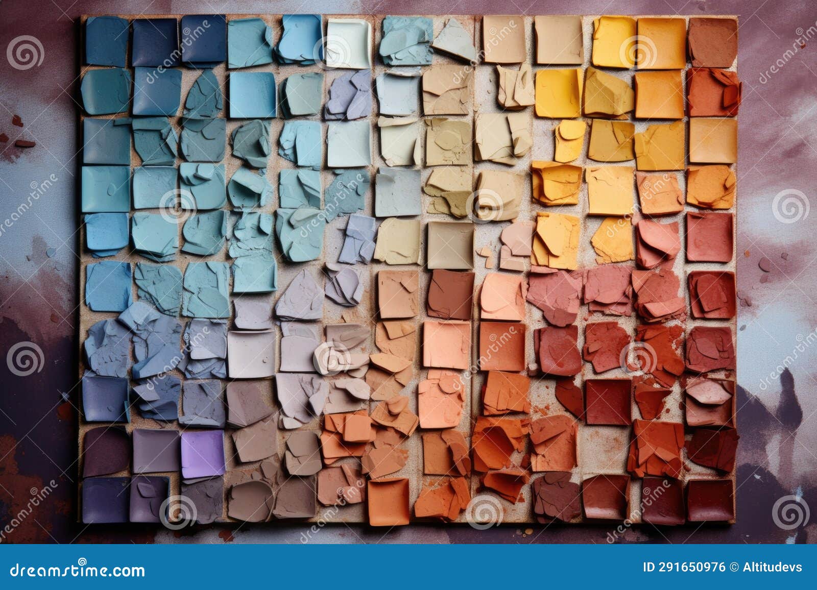 Matching Color Swatches on a Palette Stock Photo - Image of ...