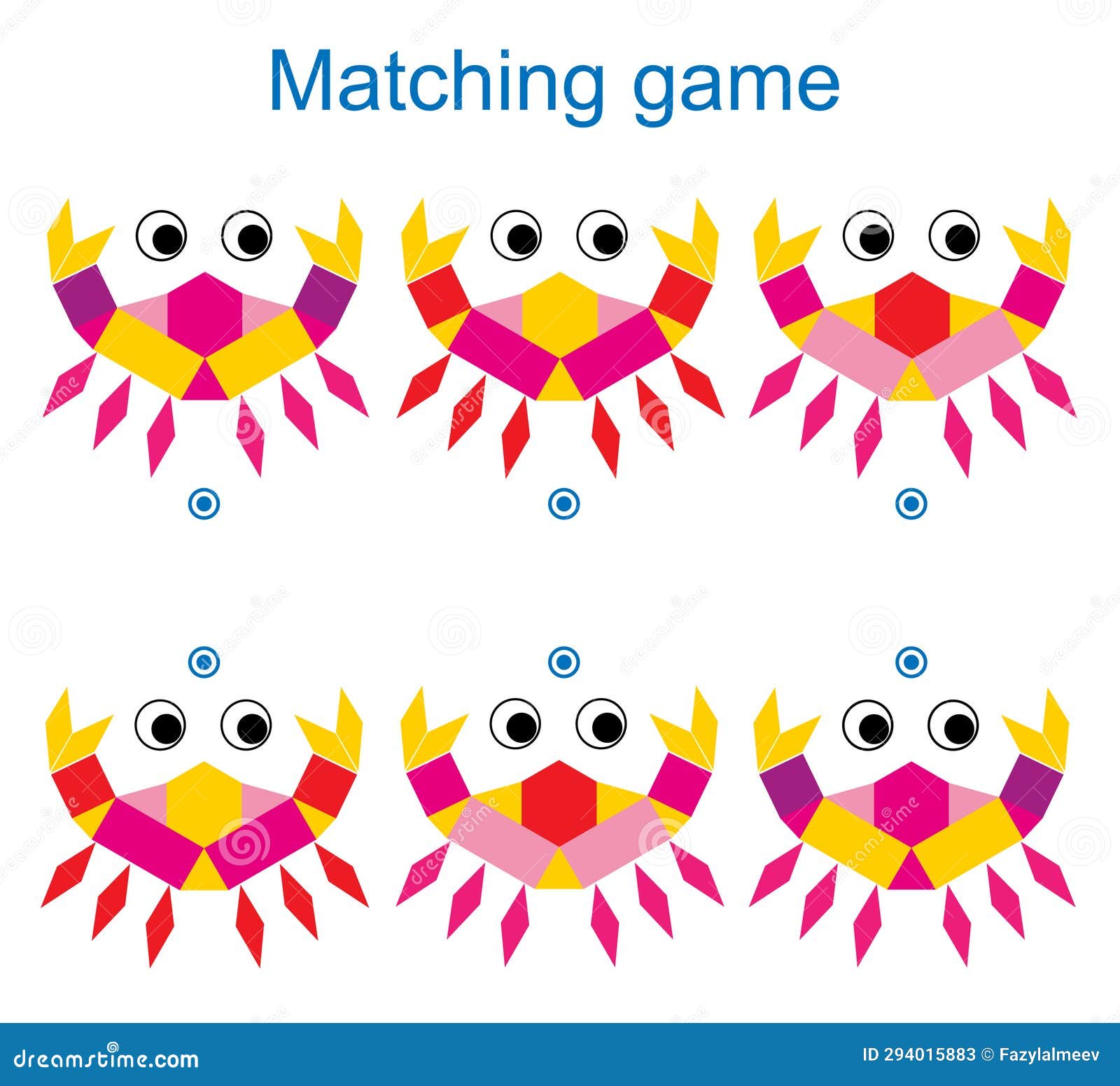 Matching Game for Children. Task for the Development of Attention and ...