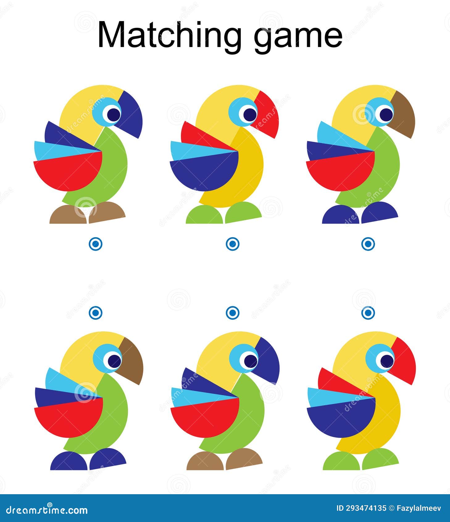 Matching Game for Children. Task for the Development of Attention and ...