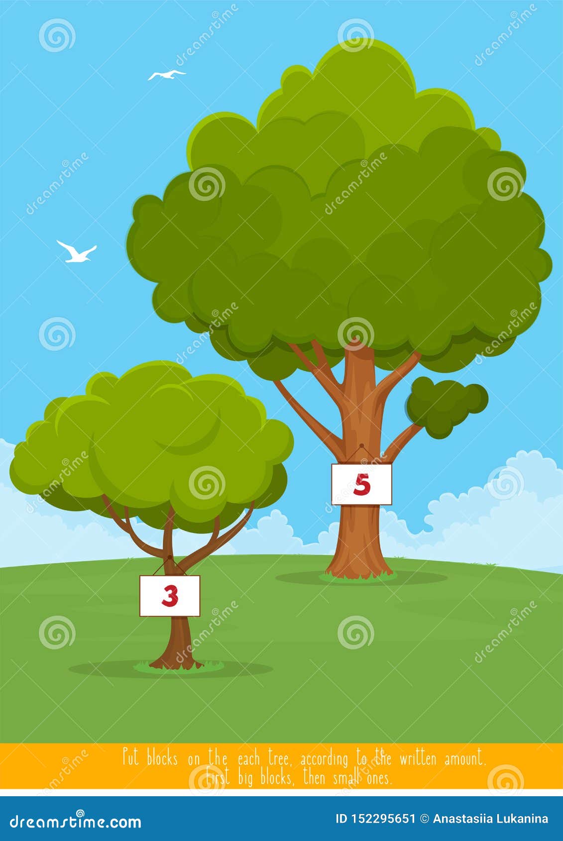 Matching Game with Dienes Blocks Stock Vector - Illustration of ...