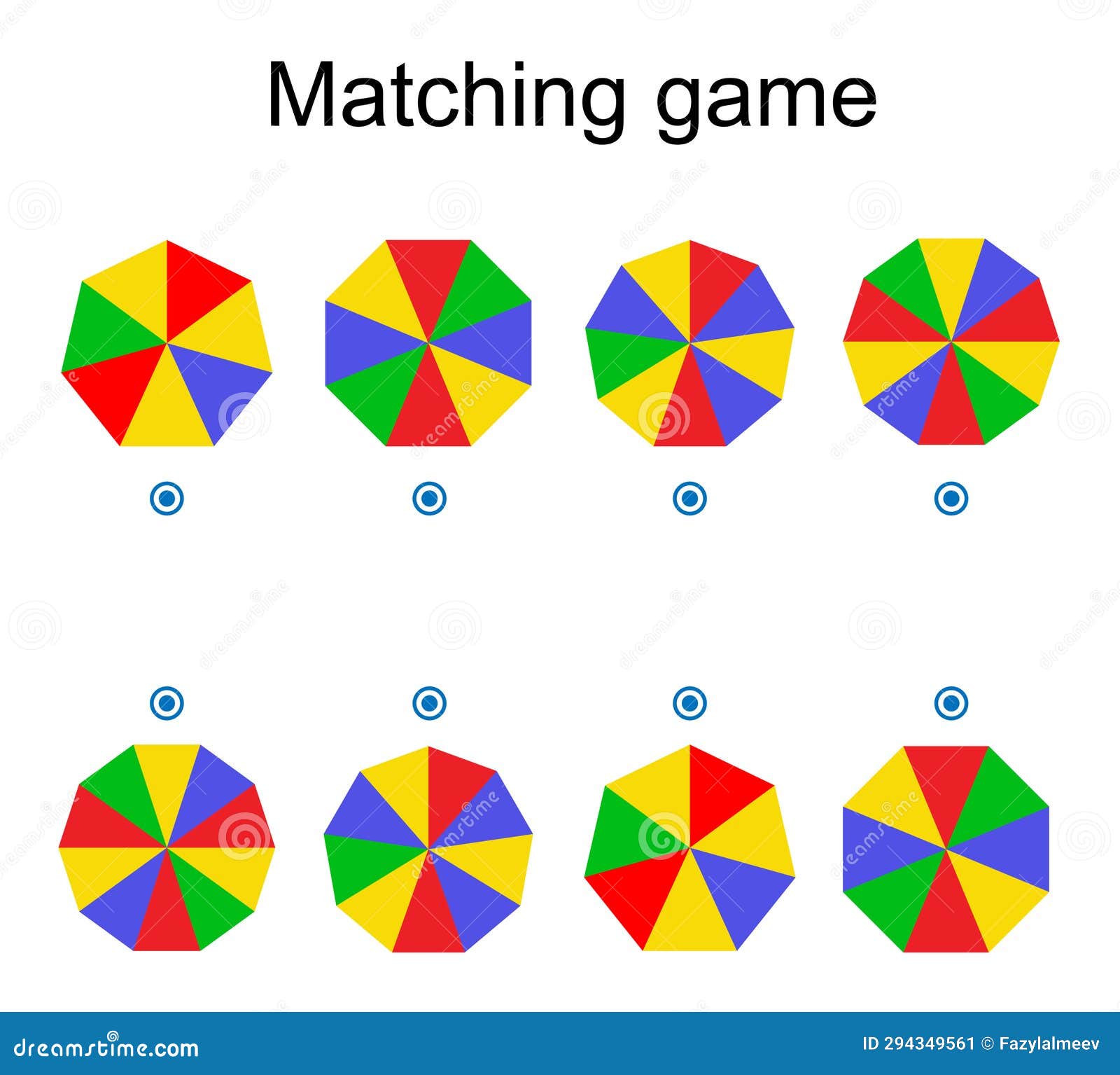 Matching Game for Kids. Task for the Development of Attention and Logic ...