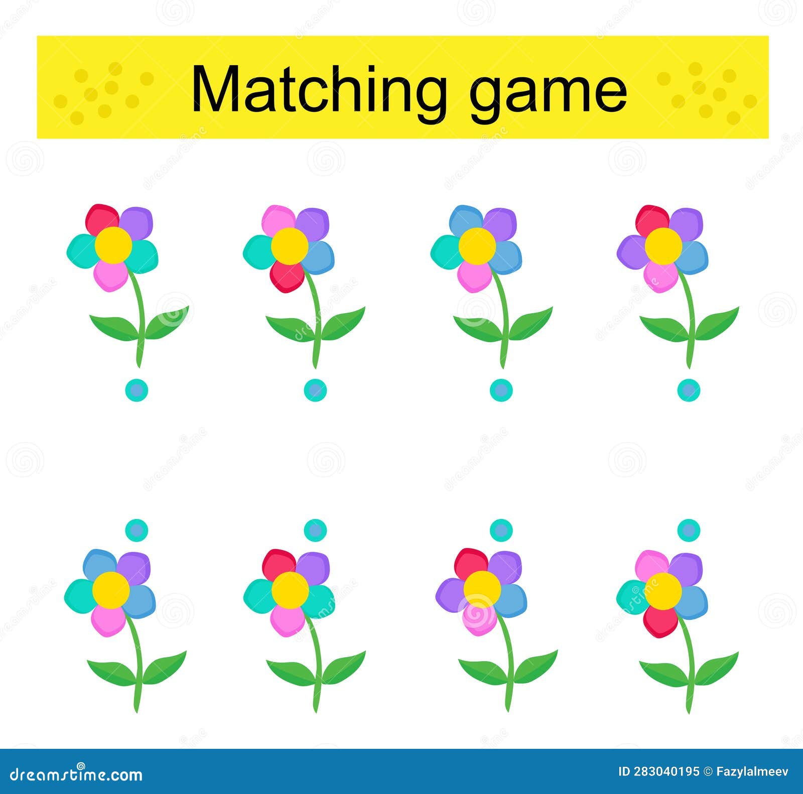 Matching Game. Task for the Development of Attention and Logic ...