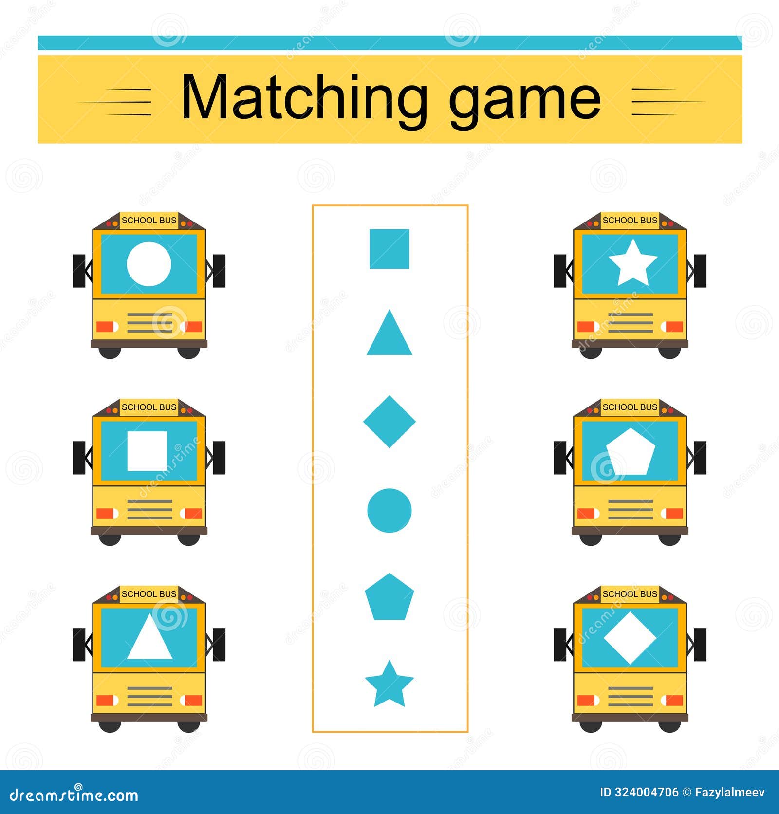 Matching Game. Task for the Development of Attention and Logic. Vector ...
