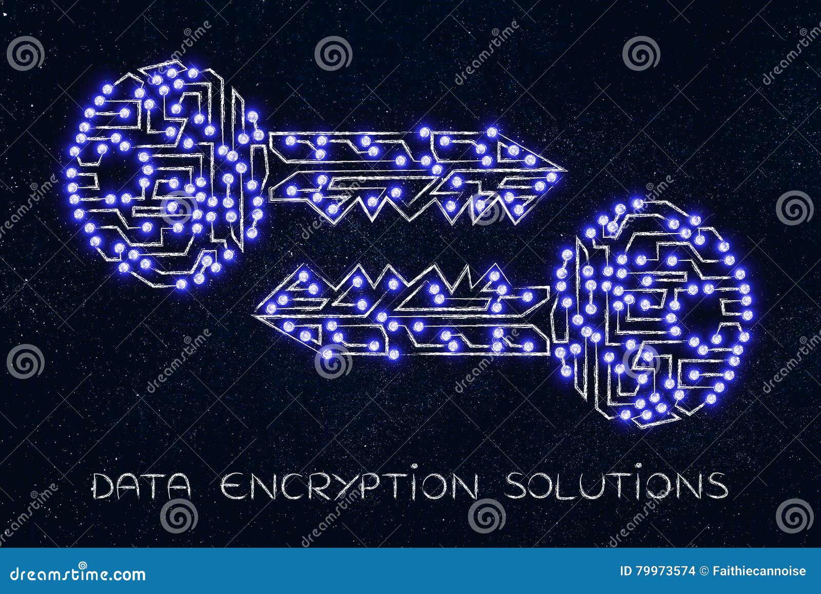 Matching Keys Made of Circuits & Led Lights, Encryption & Cryptography Stock Photo - Image of ...