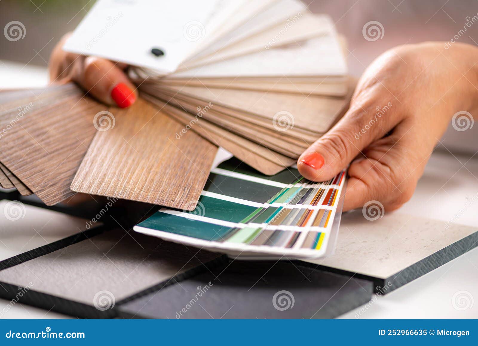 Matching Materials, Samples Stock Image - Image of swatch, creative ...