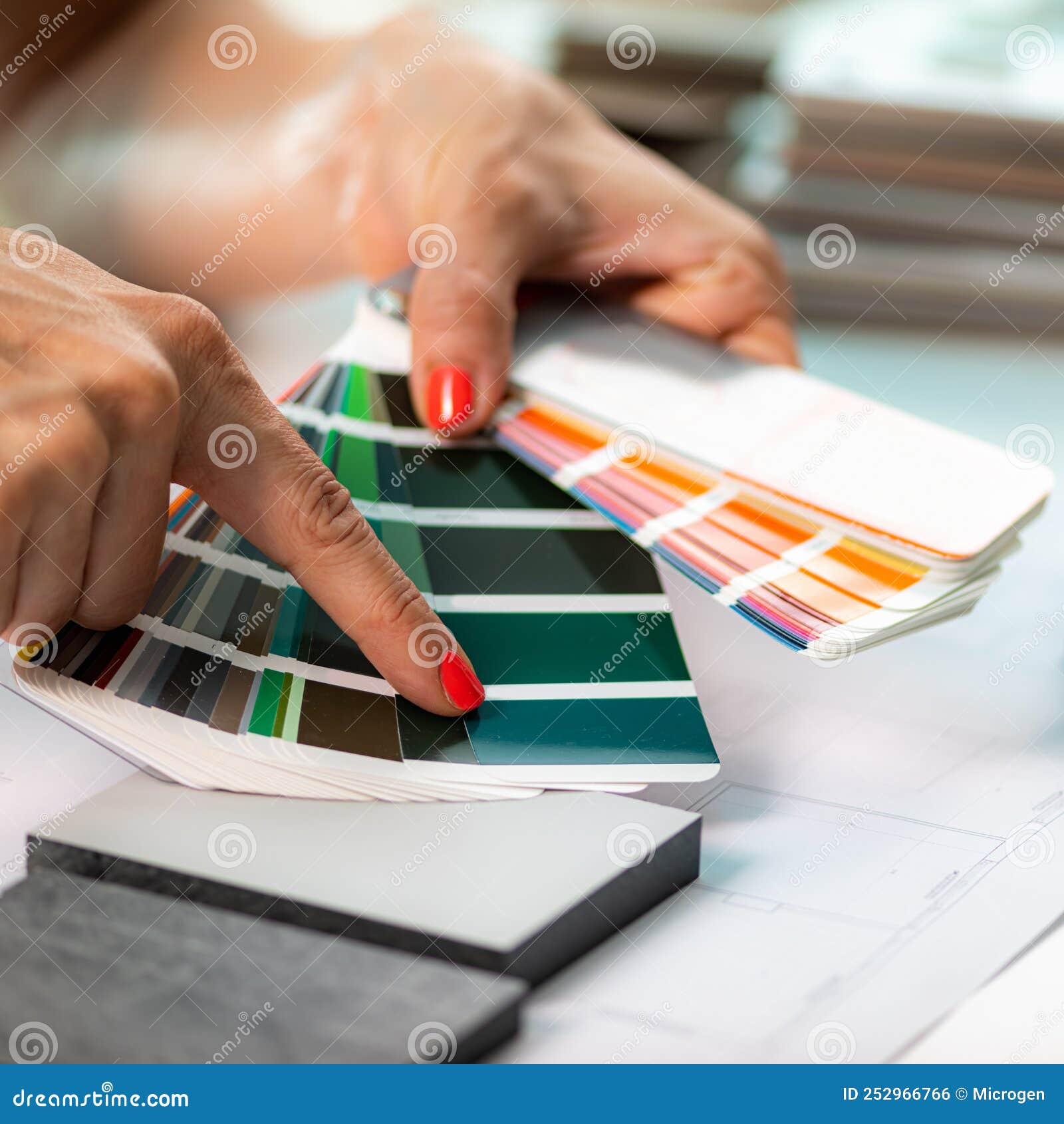 Matching Materials, Samples Stock Photo - Image of matching, project ...