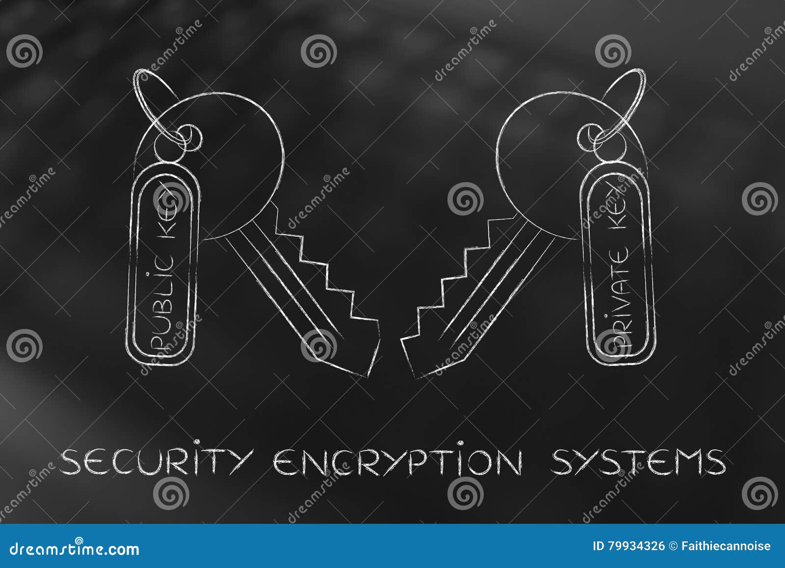Matching Private & Public Keys, Encryption Algorithms Concept Stock ...