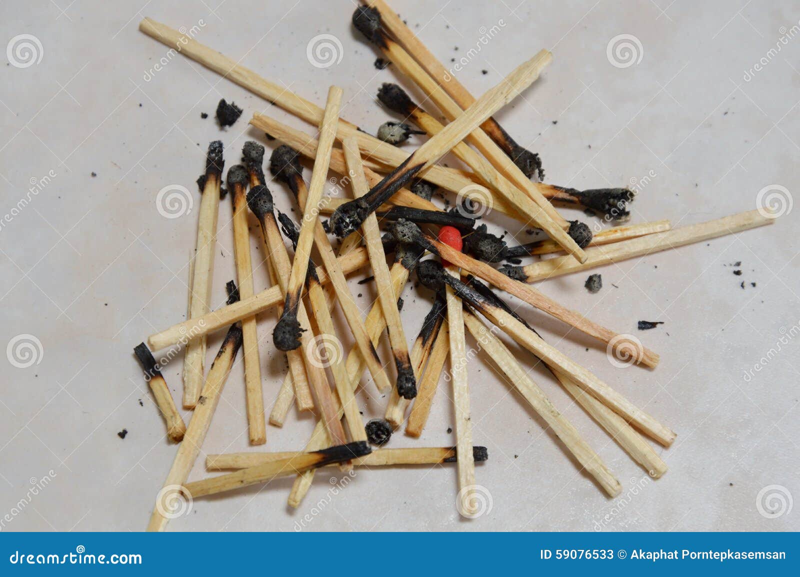 Matchstick Ash on the Floor Stock Image - Image of equipment, tool ...