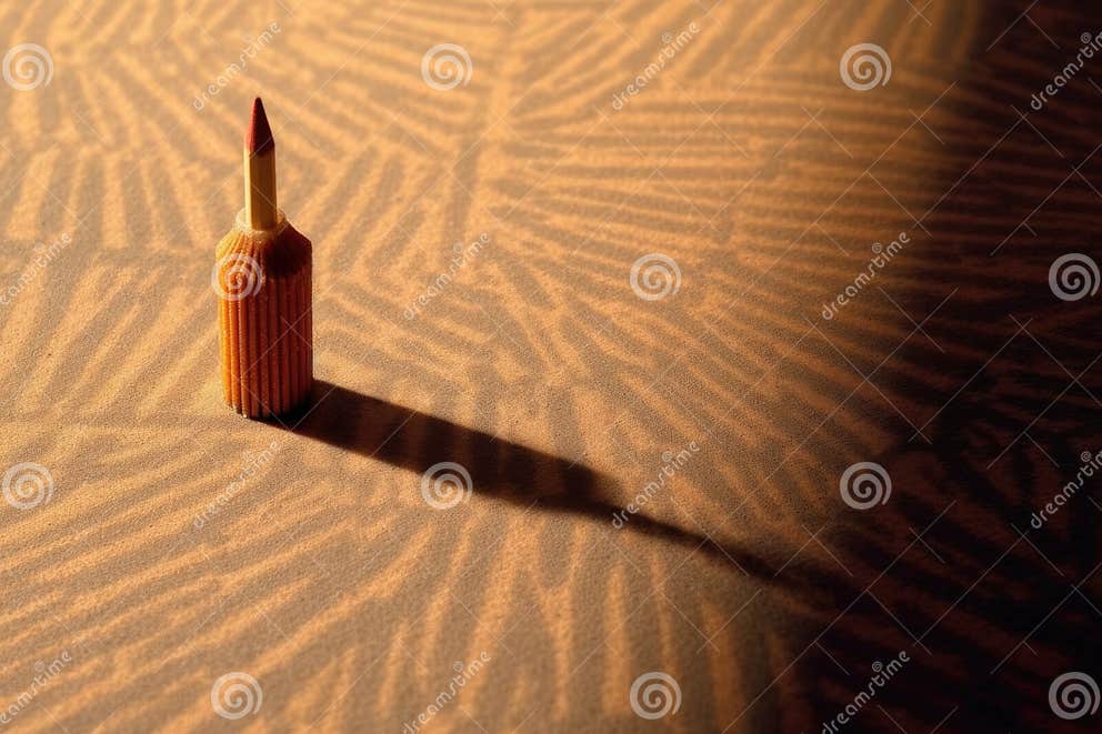 Matchstick Casting Shadows on a Textured Surface Stock Image - Image of ...