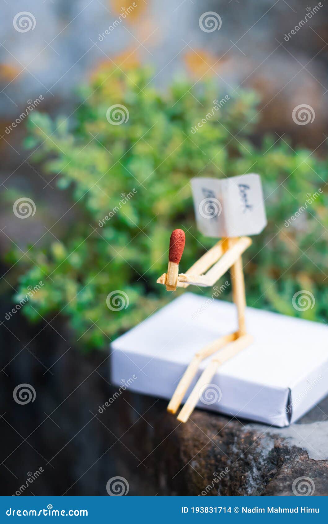 Matchstick Concept and Ideas. Book Reading Concept and Ideas ...