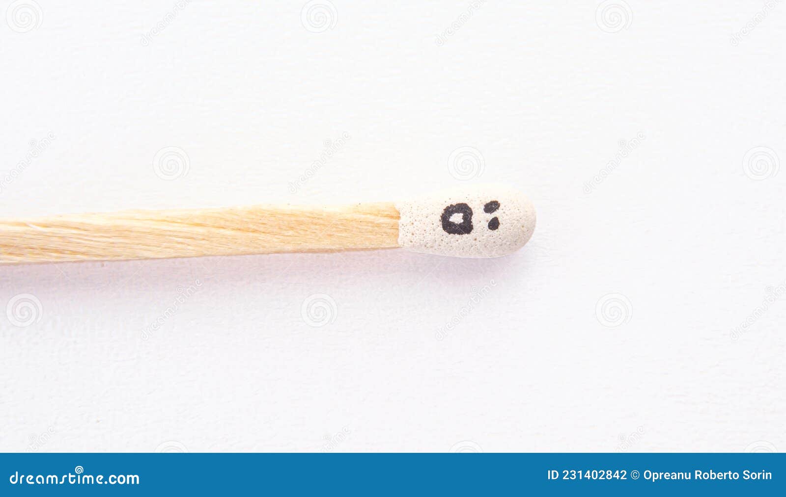 Matchstick with Faces Painted on the Heads Stock Photo - Image of ...