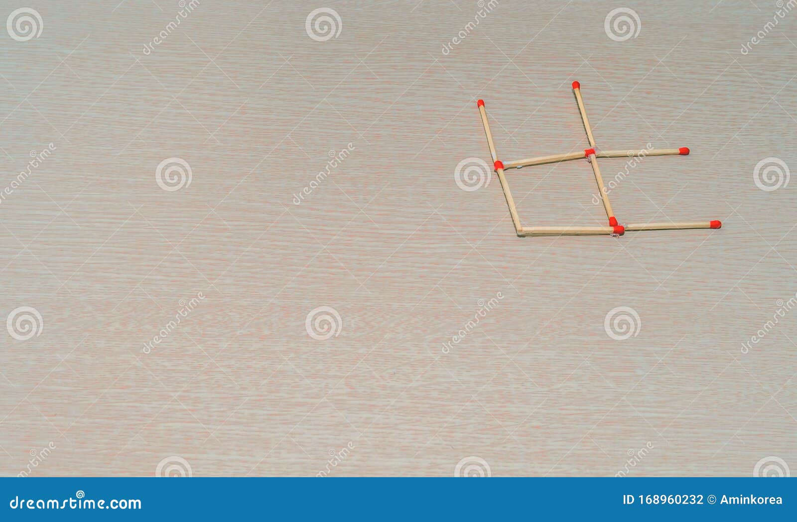 Matchstick Fish on Tabletop Stock Photo - Image of match, assemble ...